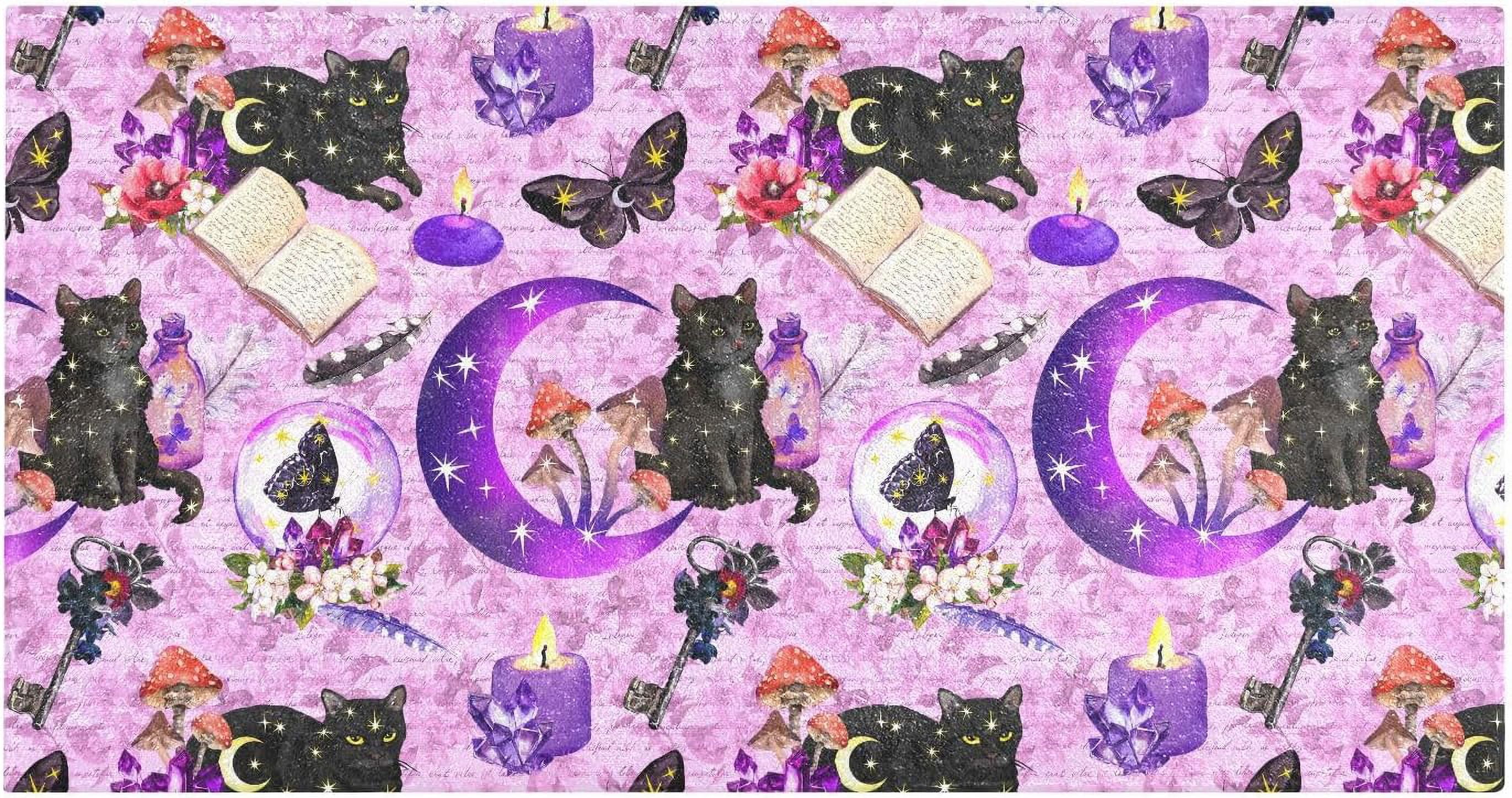 GZHJMY Magic Black Cats Bathroom Rugs Floor Mats Non-Slip Soft ...