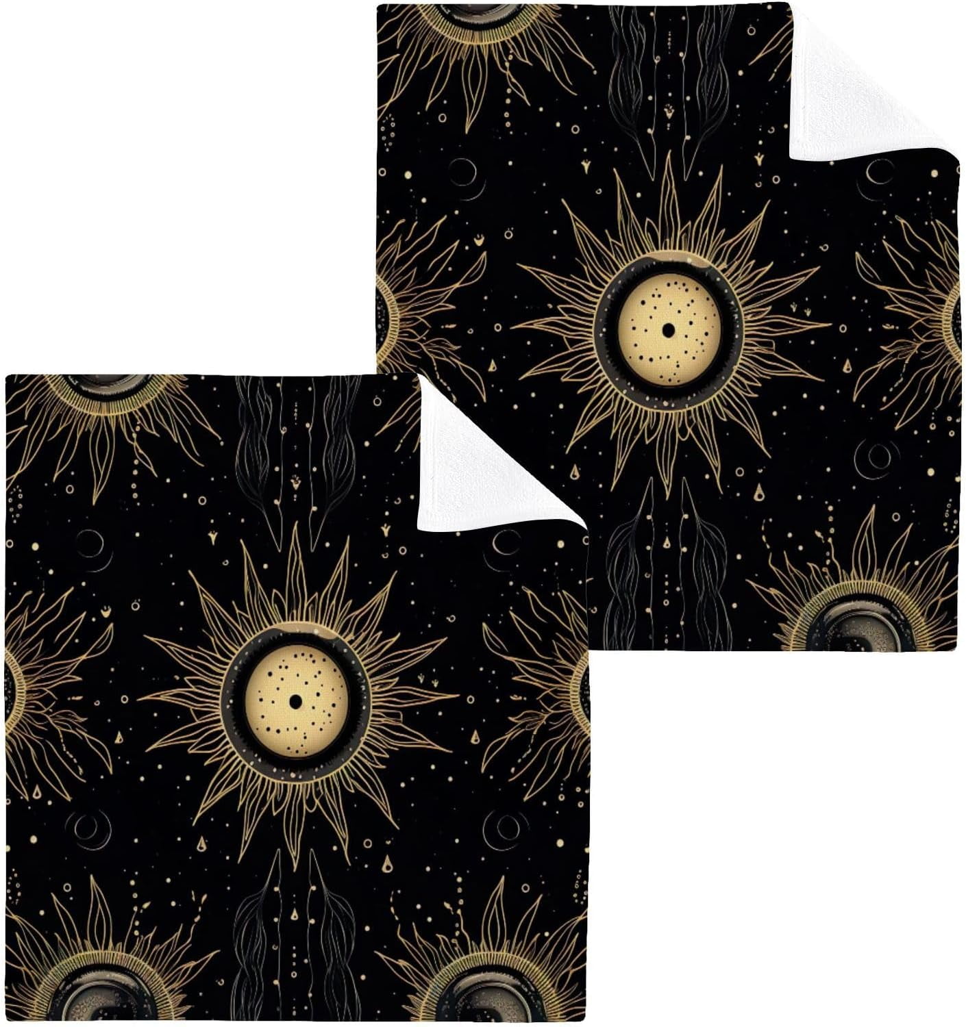 GZHJMY Magic Eyes Cotton Washcloths Set of 4, 12"x12" Super Soft ...