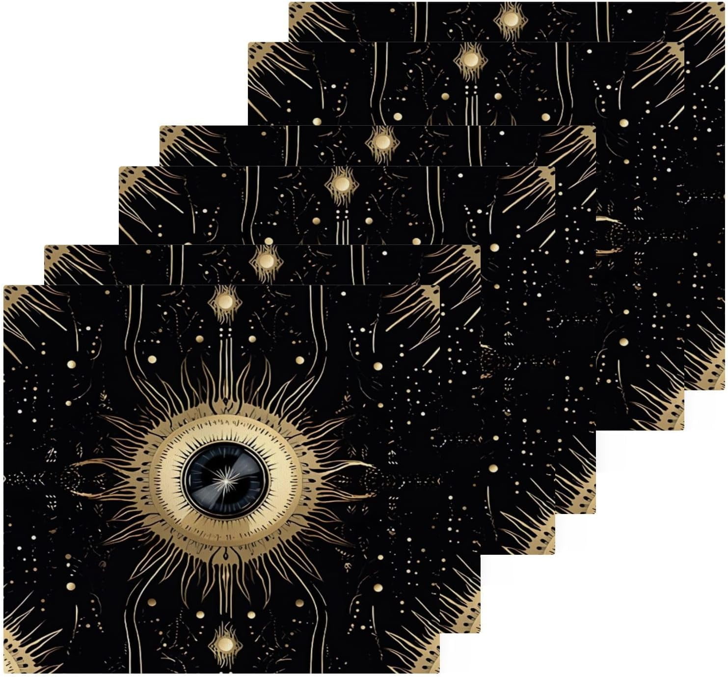 GZHJMY Magic Eyes Cotton Washcloths Set of 6, 12"x12" Super Soft ...