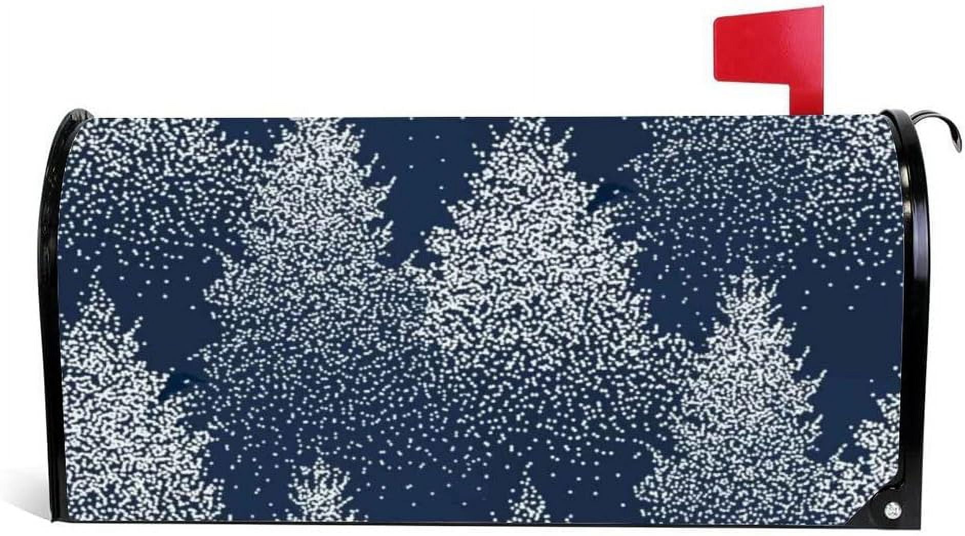 GZHJMY Magnetic Mailbox Covers Winter Fir Trees and Pines in Snow ...