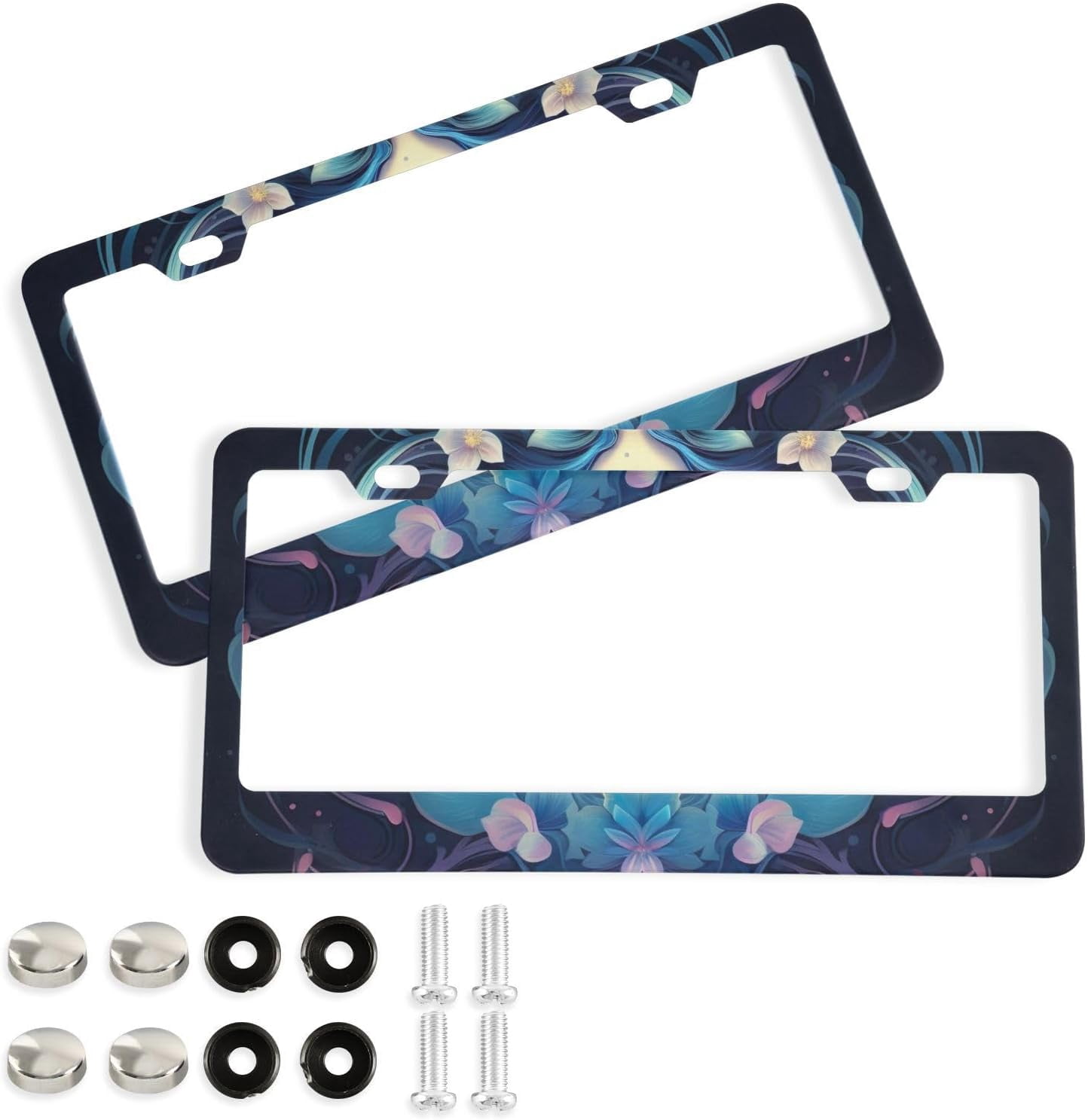 GZHJMY Mandalorian License Plate Frames 2 Pack Aluminum License Plate ...
