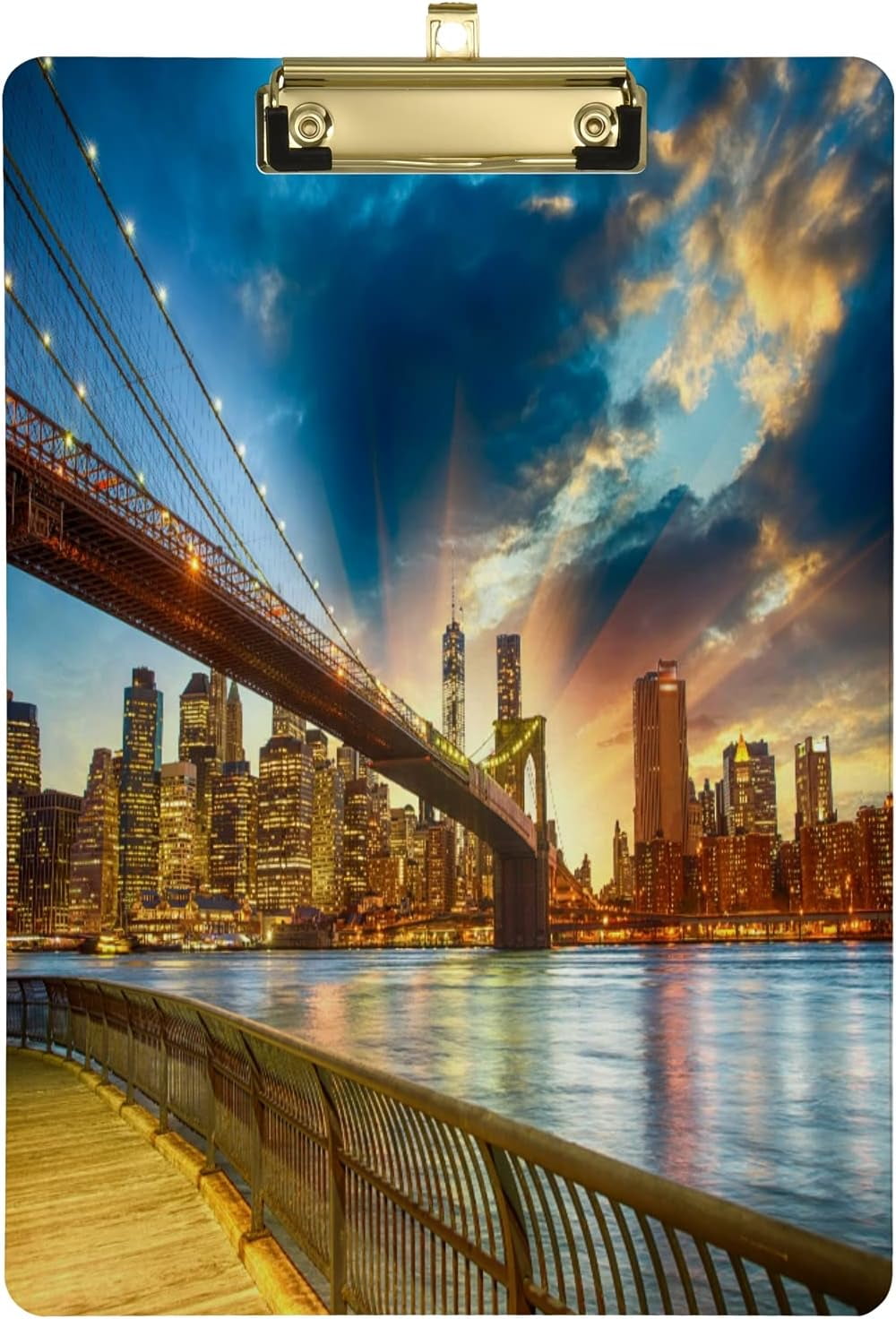 GZHJMY Manhattan New York City Sunset Acrylic Clipboard Letter Size 9 ...