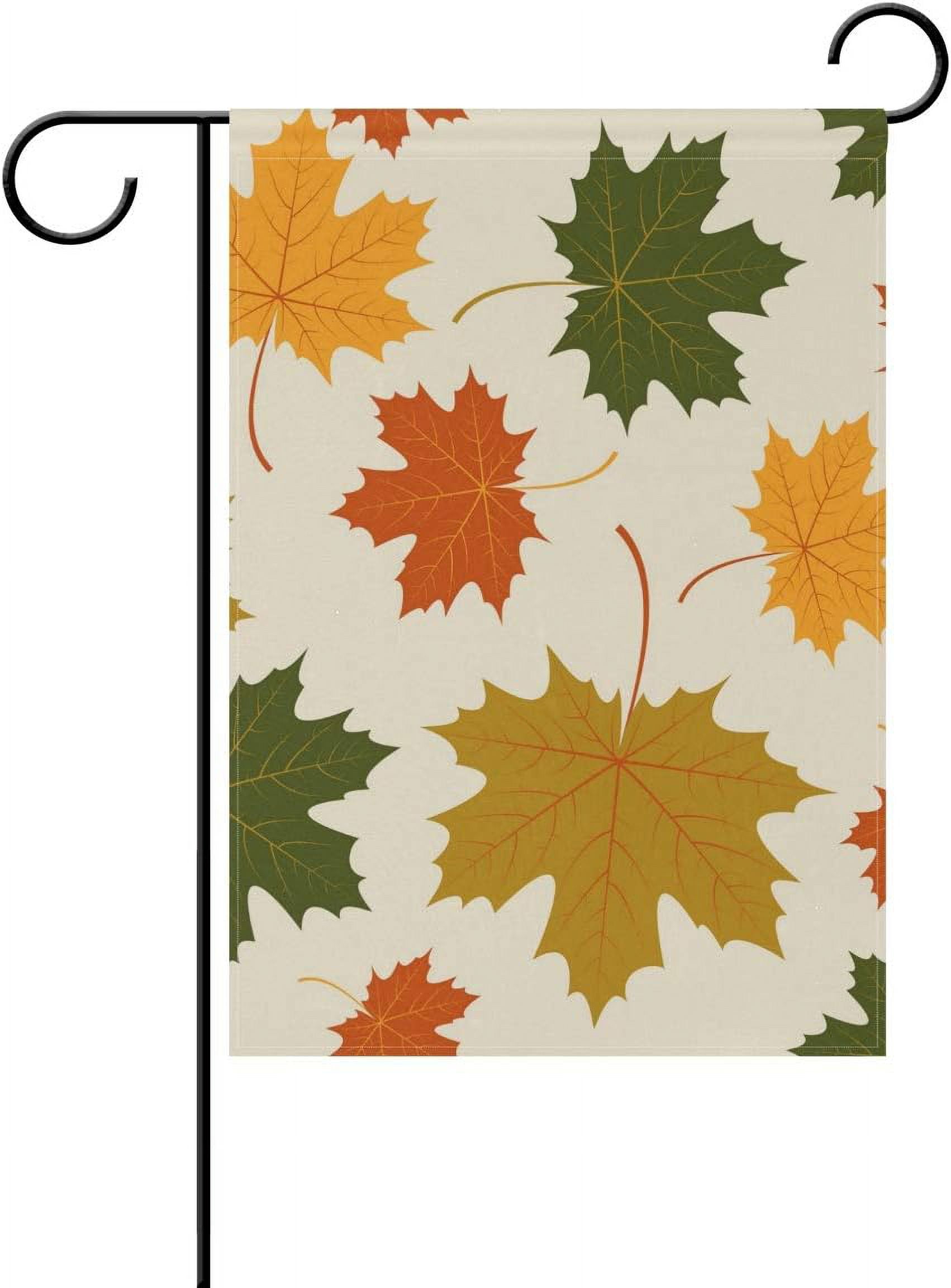 GZHJMY Maple Leave Garden Flag Yard Banner Polyester for Home Flower ...