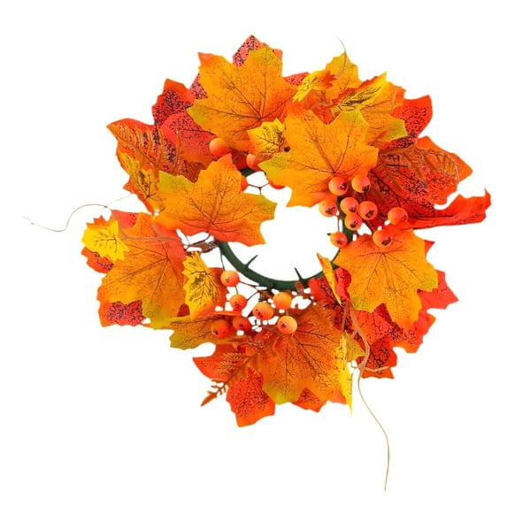 GZHJMY Maple Leaves Wreath Fall Wreath Wreath Autumn Garland for ...