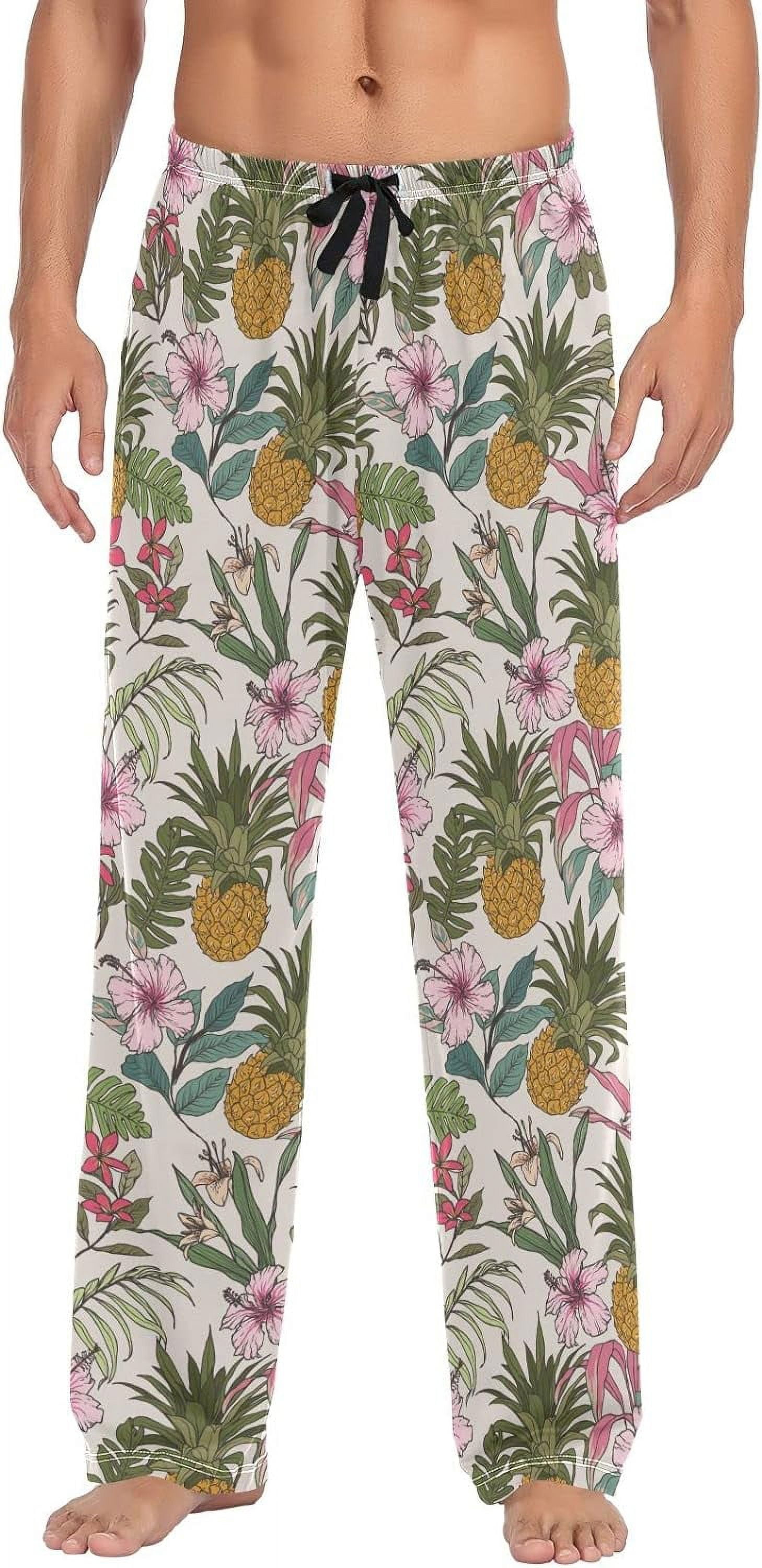 GZHJMY Men's Flowering Branches Of Apple Trees Sleep Pajama Pant, Soft ...