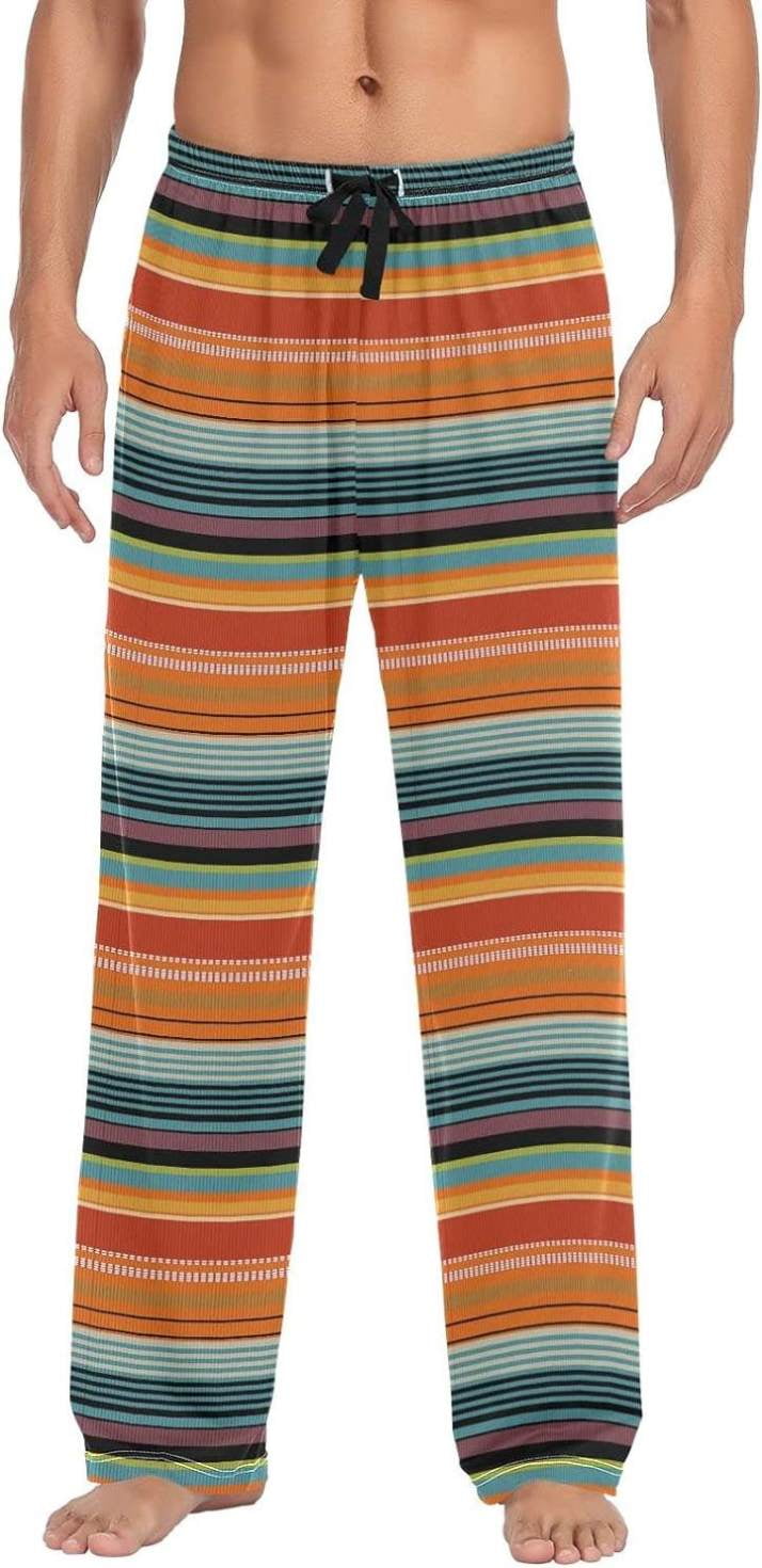 GZHJMY Mexican Serape Pajama Pants for Men, Lounge Pants Lightweight ...