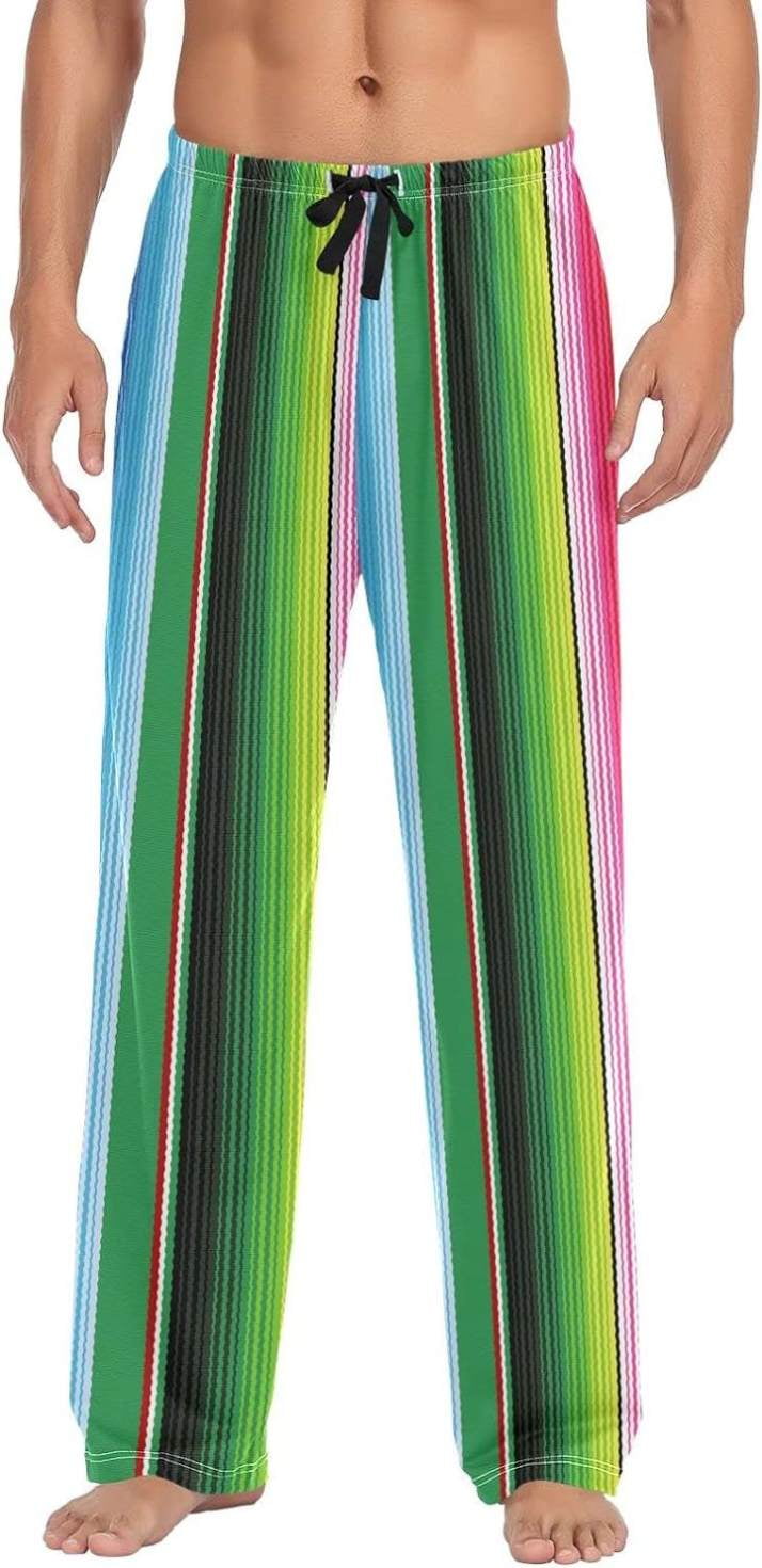 GZHJMY Mexican Serape Pajama Pants for Men, Lounge Pants Lightweight ...