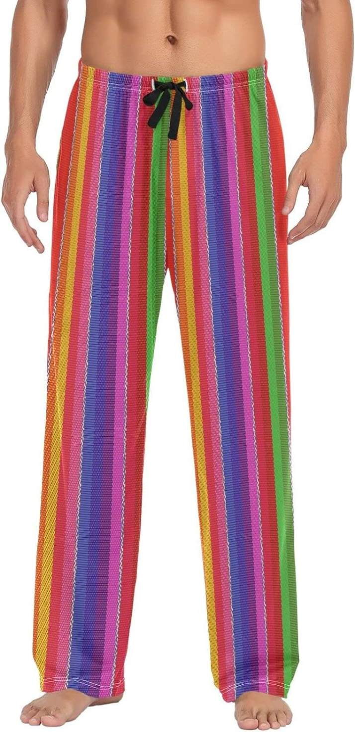 GZHJMY Mexican Serape Pajama Pants for Men, Lounge Pants Lightweight ...