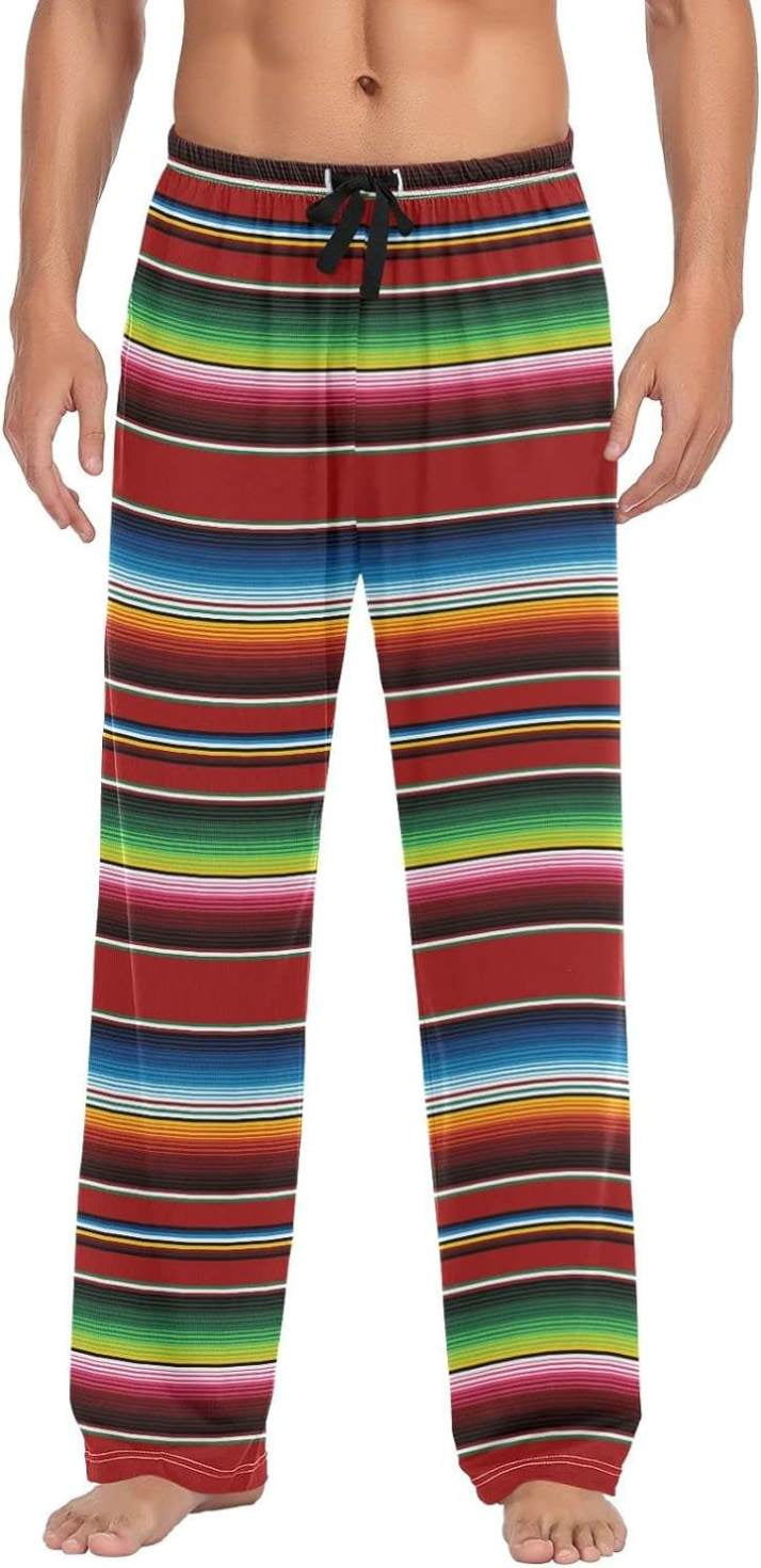 GZHJMY Mexican Serape Pajama Pants for Men, Lounge Pants Lightweight ...