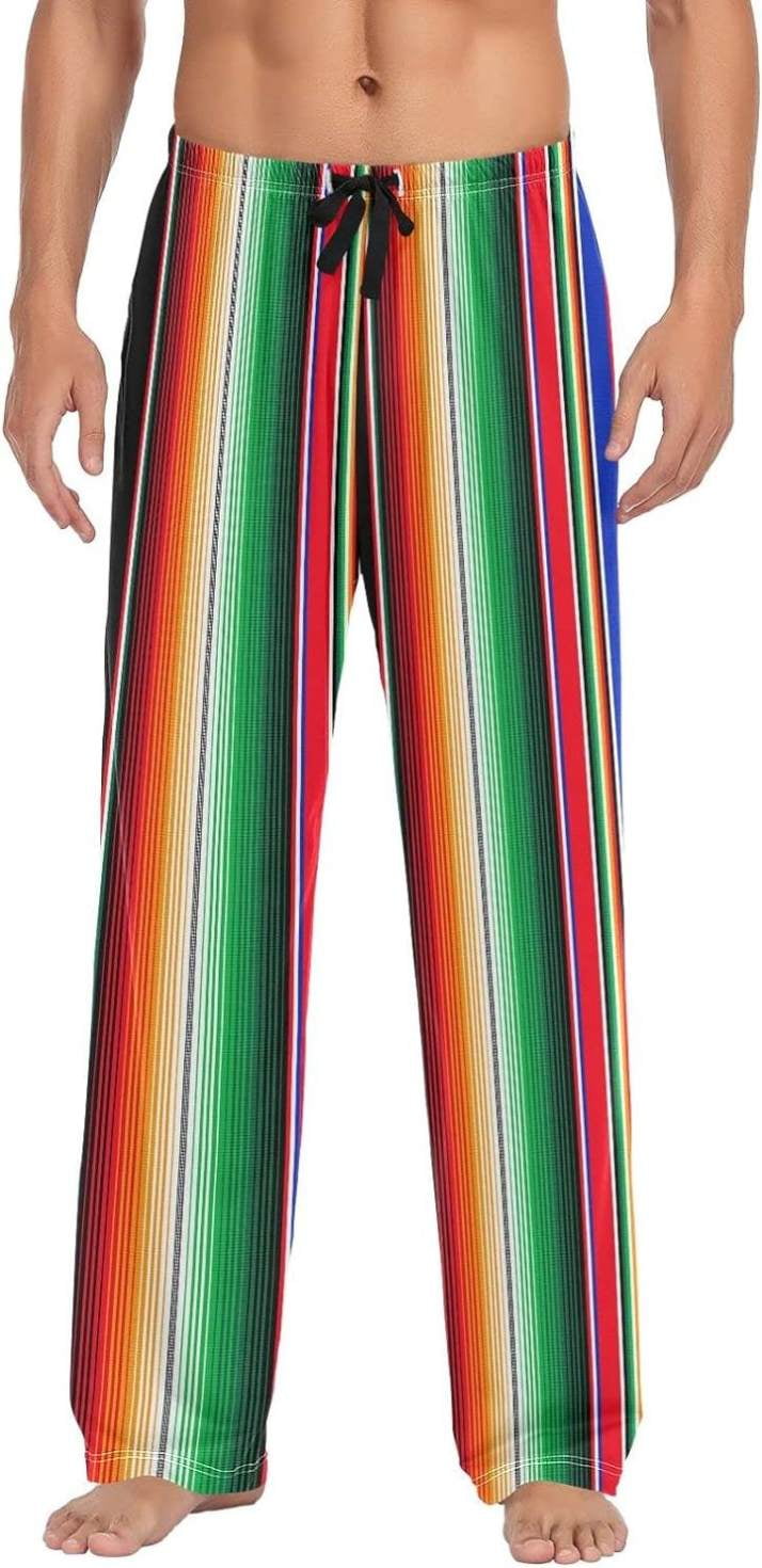 GZHJMY Mexican Serape Pajama Pants for Men, Lounge Pants Lightweight ...