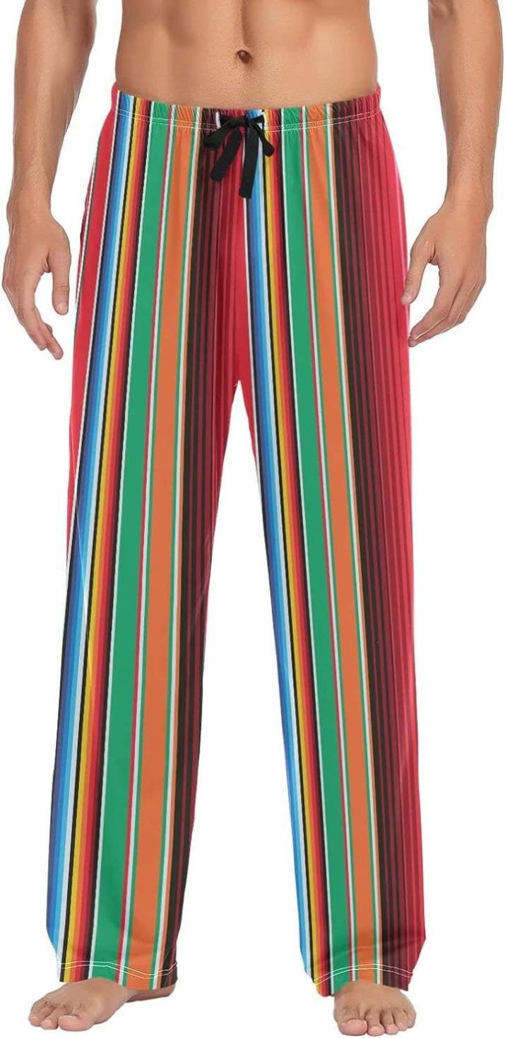 GZHJMY Mexican Serape Pajama Pants for Men, Lounge Pants Lightweight ...