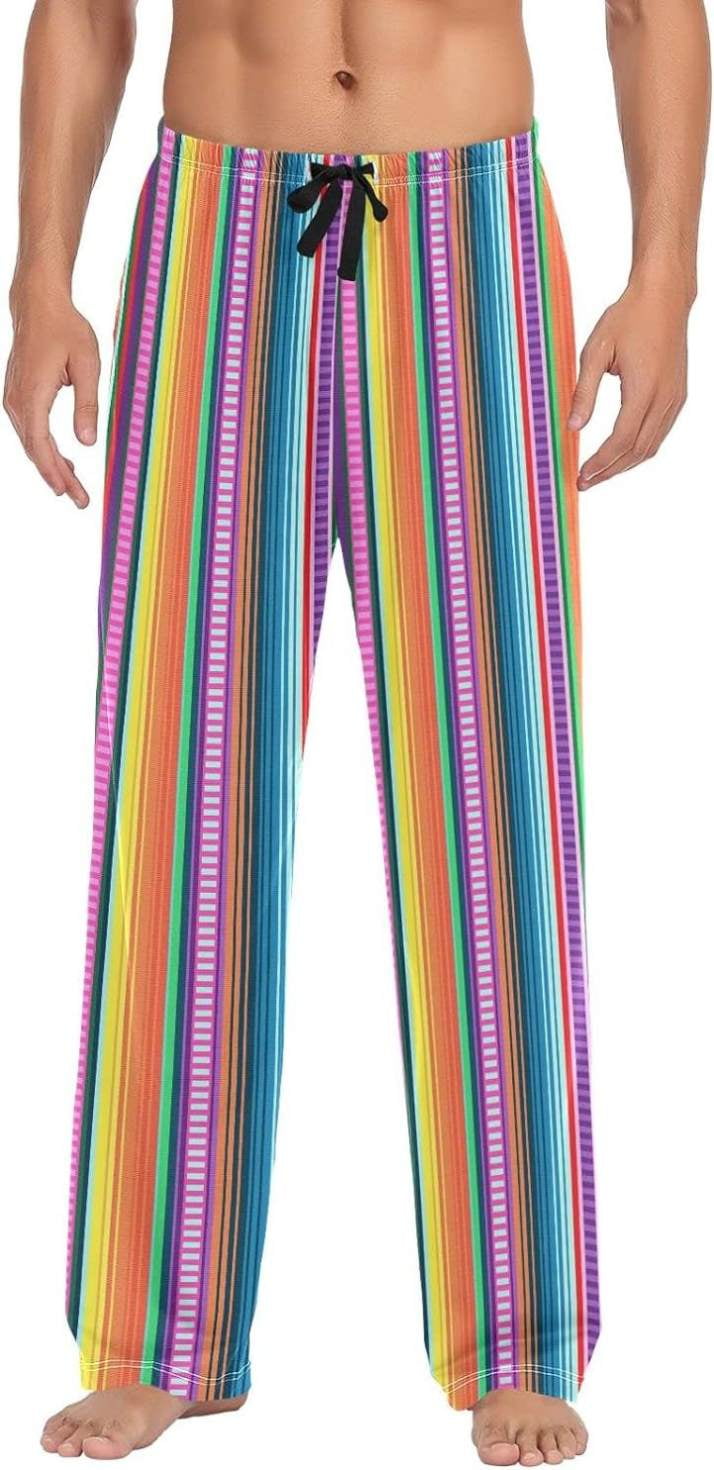 GZHJMY Mexican Serape Pajama Pants for Men, Lounge Pants Lightweight ...