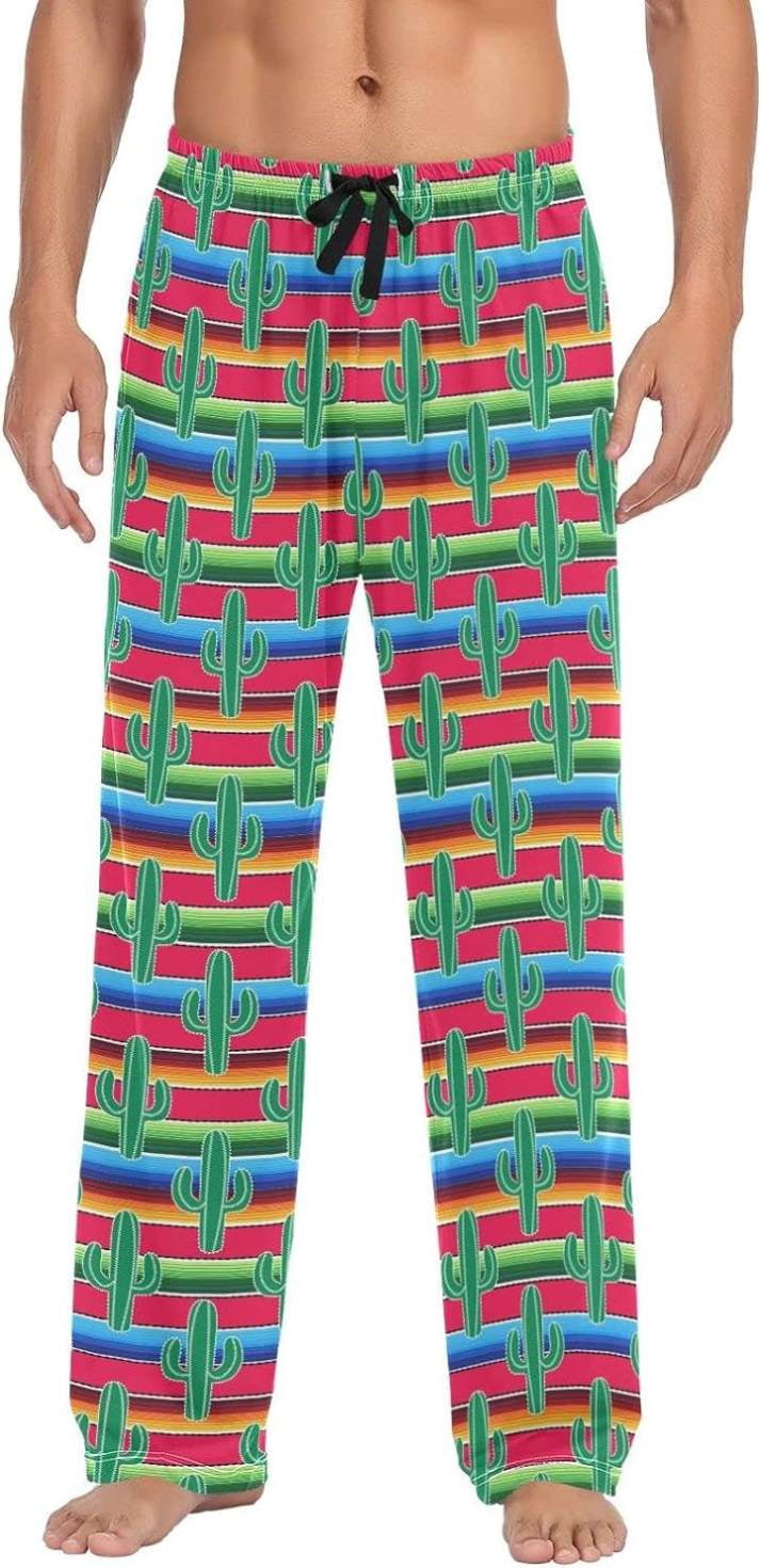 GZHJMY Mexican Serape Pajama Pants for Men, Lounge Pants Lightweight ...