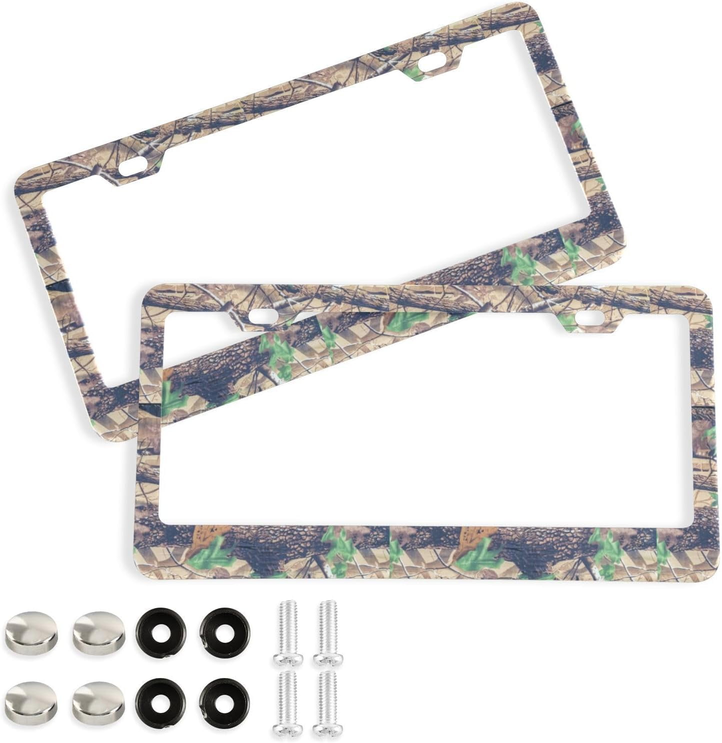 GZHJMY Military Camouflage Camo Forest License Plate Frames for Women ...