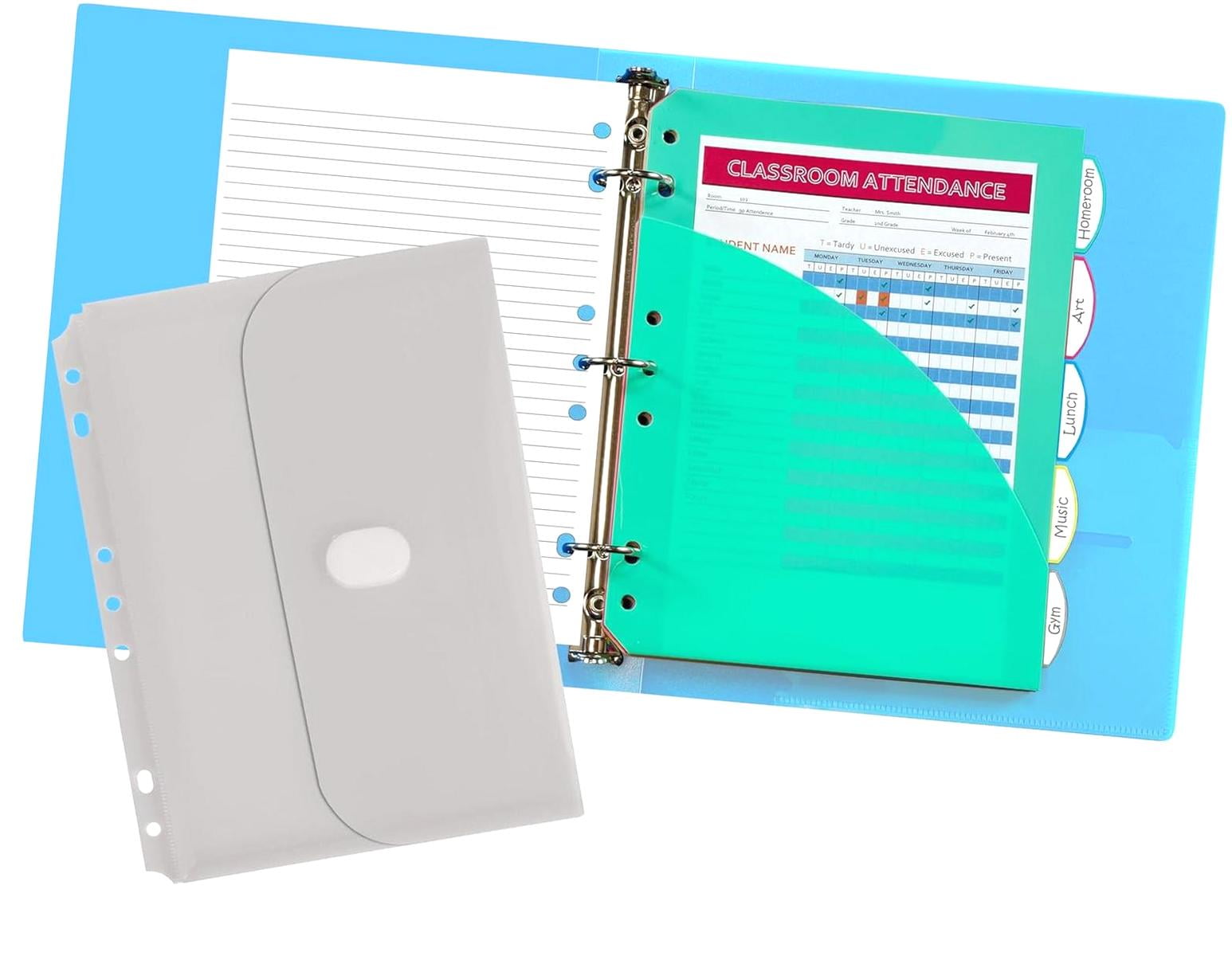 GZHJMY Mini Binder Starter Pack, Contains Binder, Dividers, Paper, and ...
