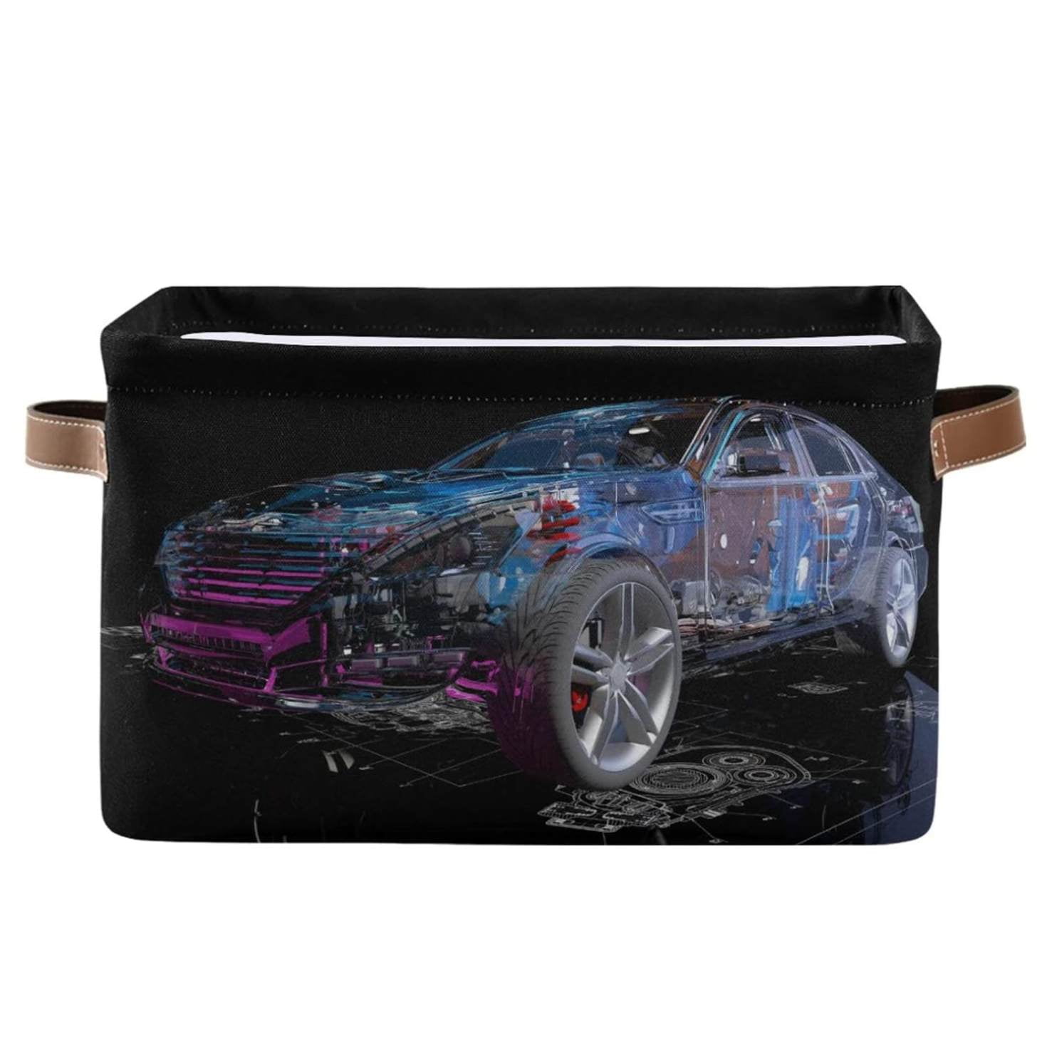GZHJMY Model Cars Large Storage Basket 1 Pack,Collapsible Toy Storage ...