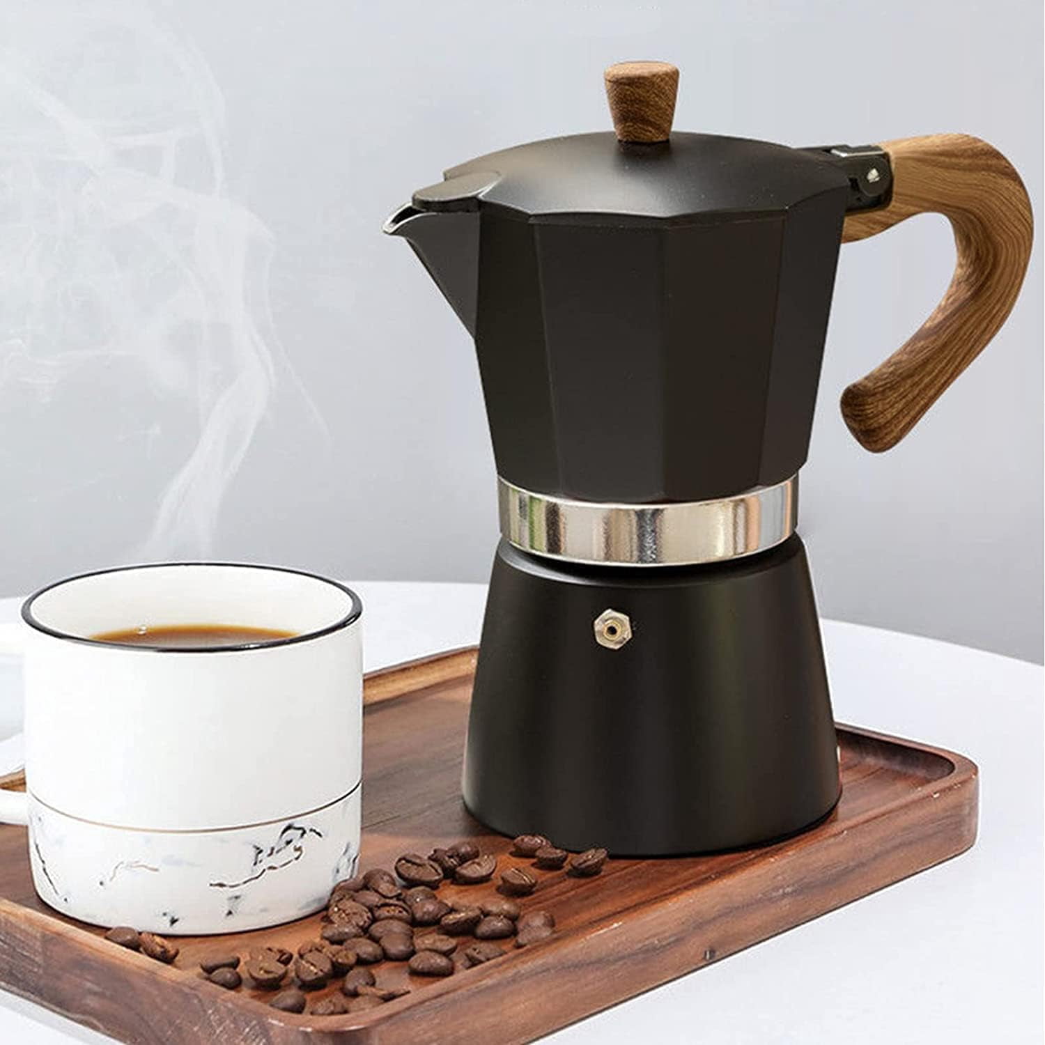 GZHJMY Moka Pot, Stovetop Espresso Maker Italian Coffee Maker Coffee ...