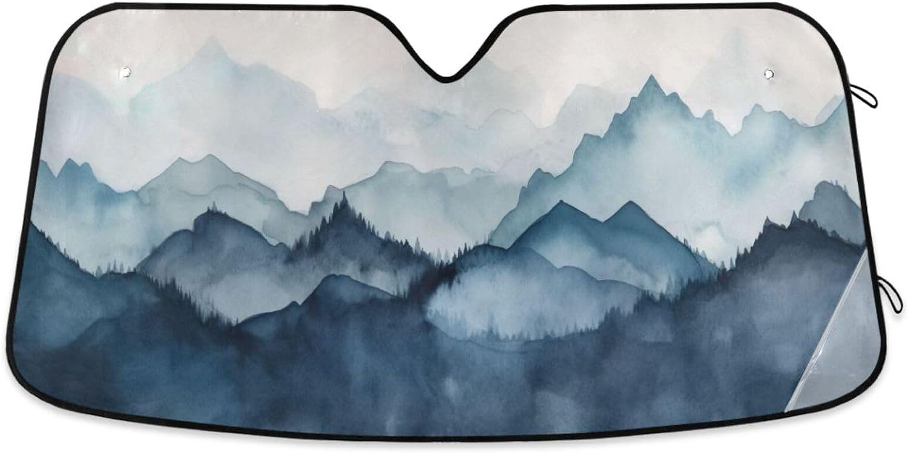 GZHJMY Mountain Car Windshield Sun Shade Foldable Sun Shield Shade for ...