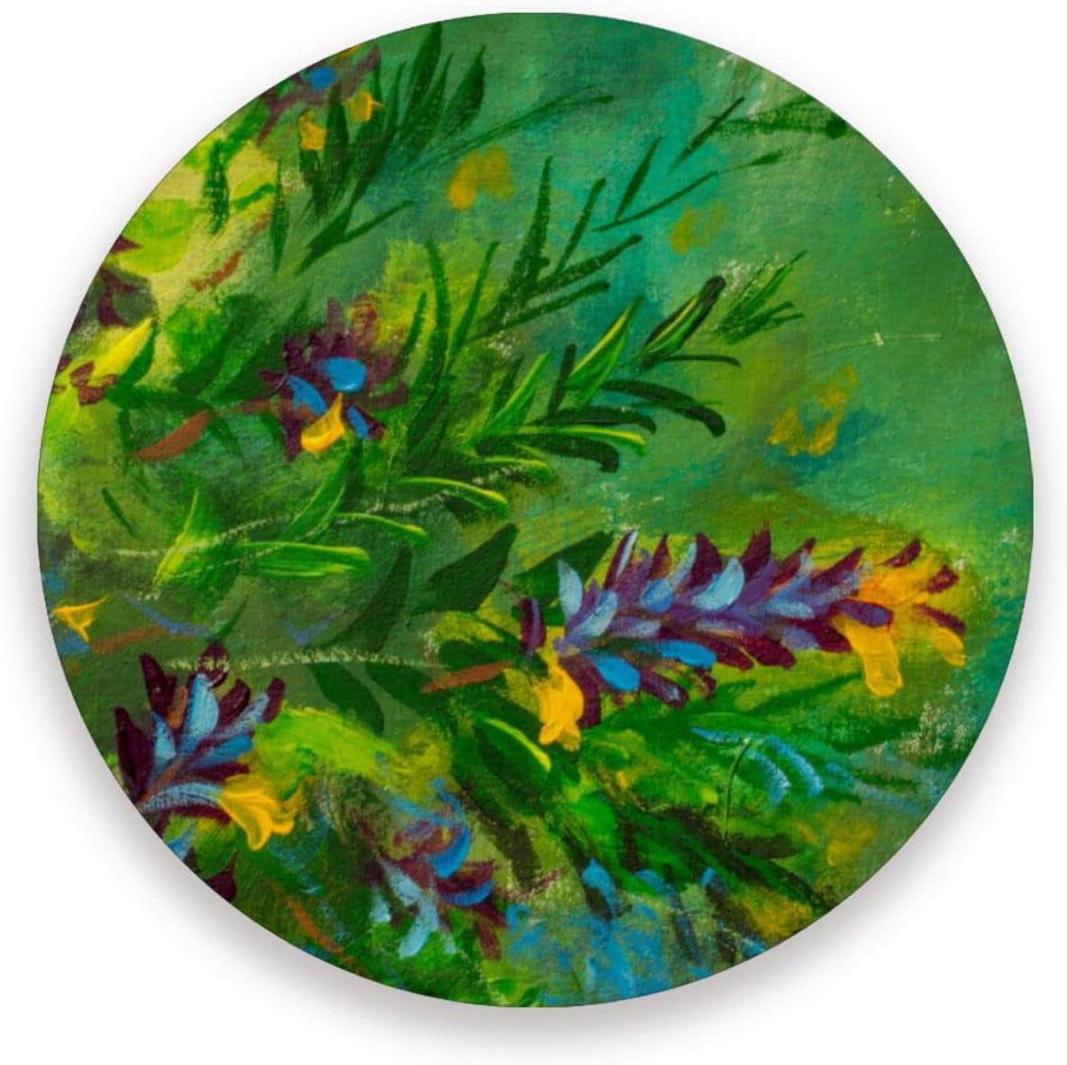 GZHJMY Nature Flower Pattern Coasters for Drinks Set of 2, Absorbent ...