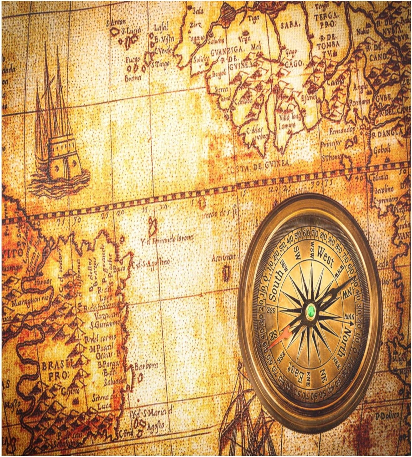 GZHJMY Nostalgic Compass Map Dishwasher Magnet Sticker, Refrigerator ...