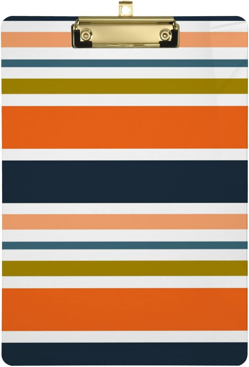 GZHJMY Orange Gray Stripes Clipboard,Standard A4 Letter Size Hardboard ...