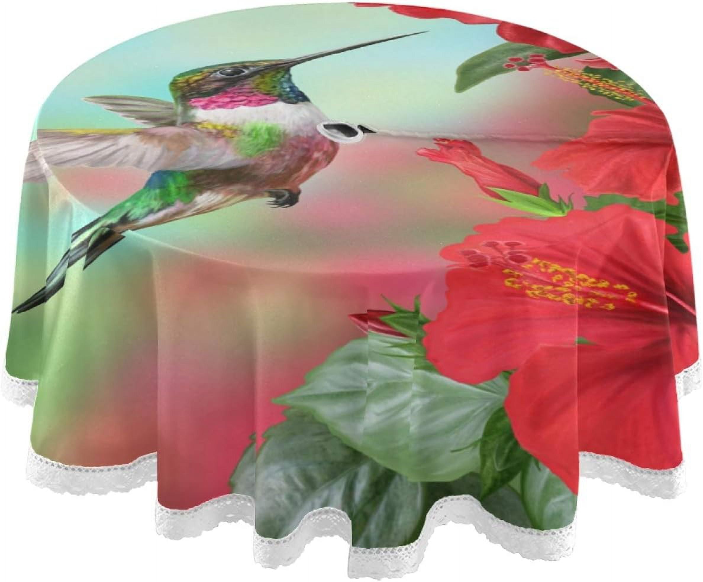 GZHJMY Outdoor 60inch Round Tablecloth with Umbrella Hole and Zipper ...