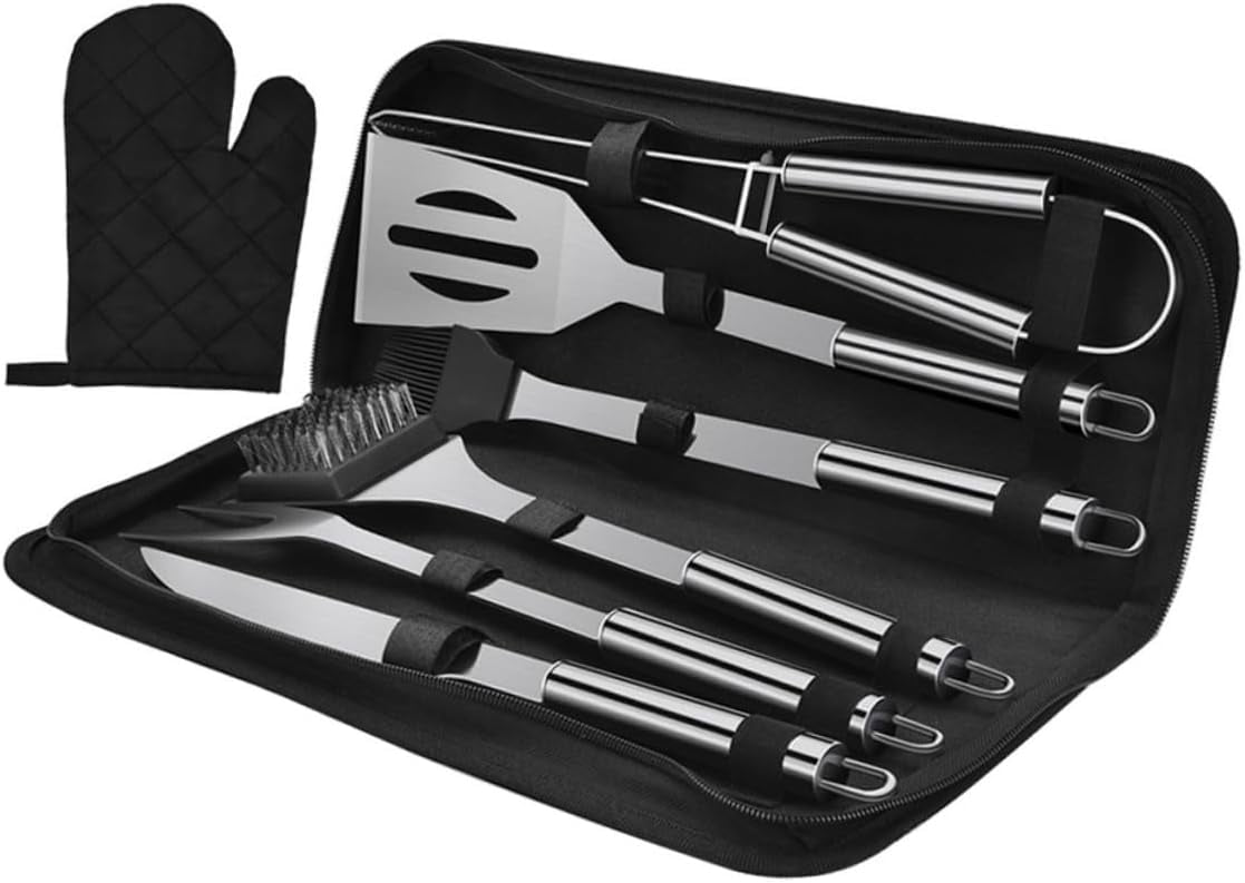 GZHJMY Outdoor BBQ Grill Accessory Kit Barbecue Coo Tool Set Portable ...