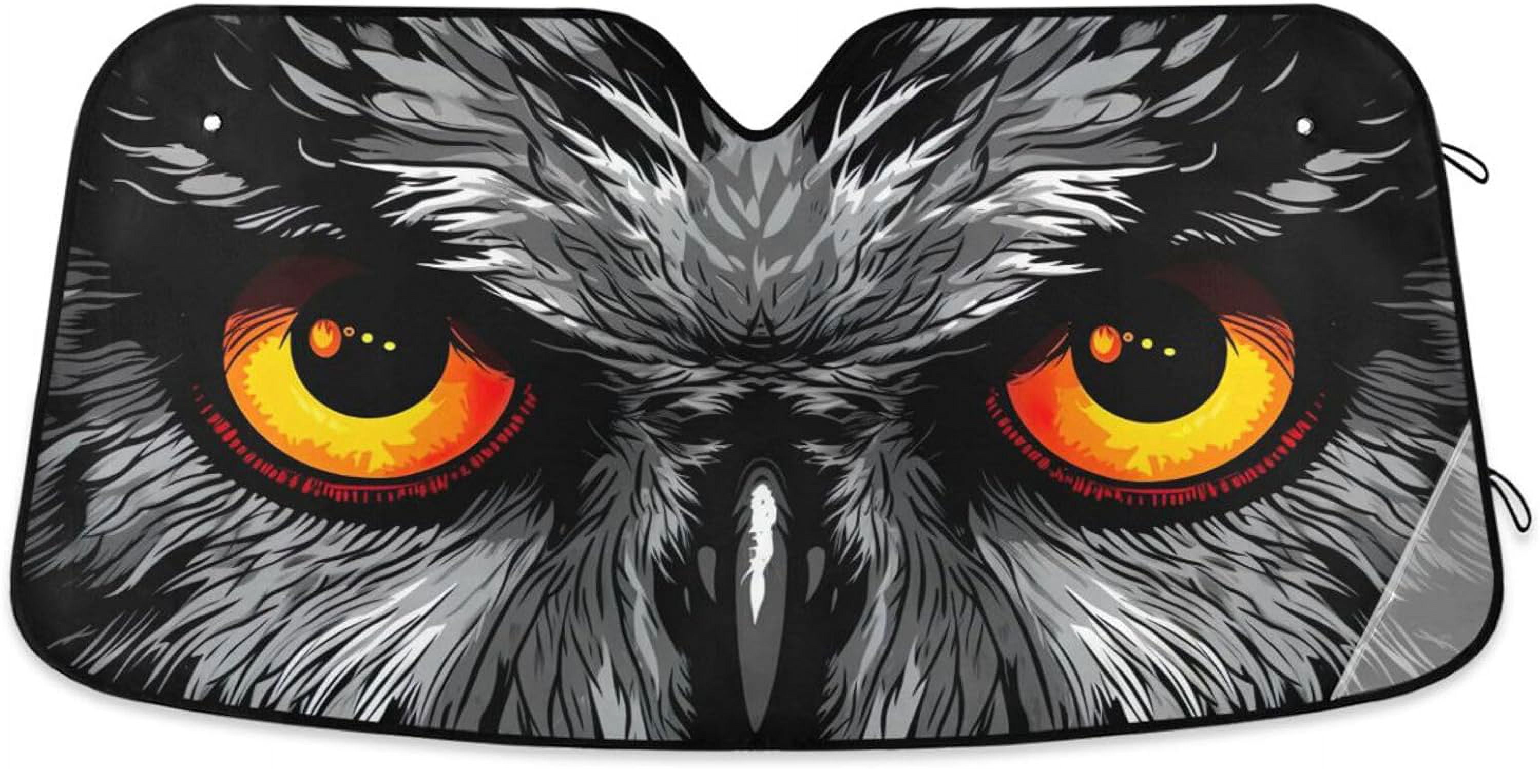 GZHJMY Owl Car Windshield Sun Shade Foldable Sun Shield Shade for ...