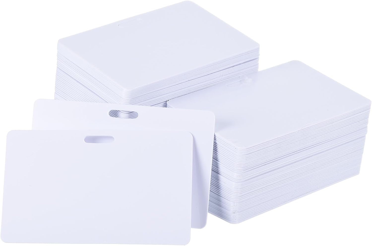 GZHJMY PVC Cards with Horizontal Slot Punch, 500 Pcs 30Mil Graphic ...