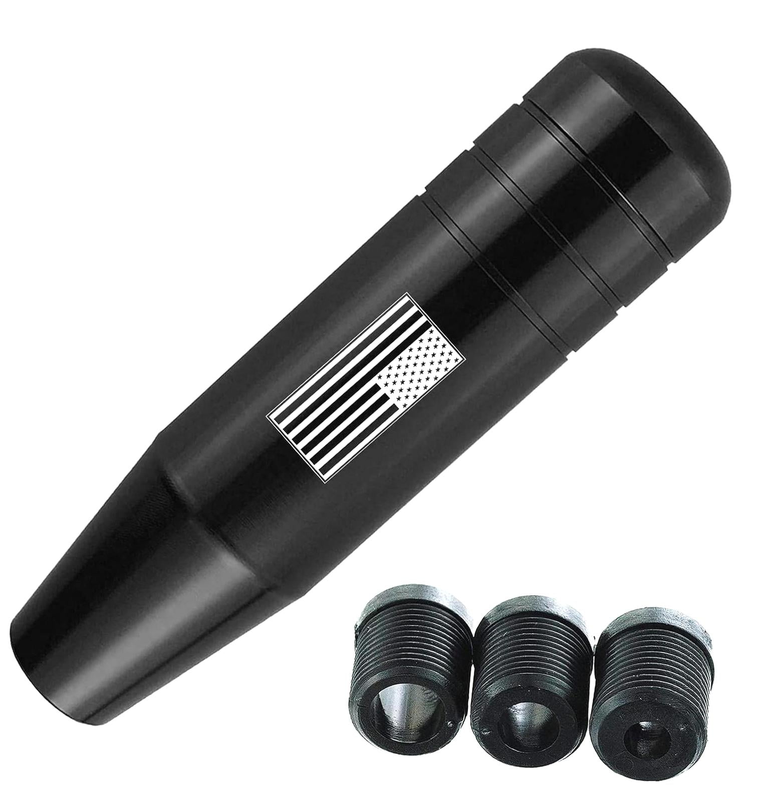 GZHJMY Pack-1 Gear Stick Shifter Knob, Flag Pattern Metal Gear Shift Knob, Heavy-Duty Car Shift ...