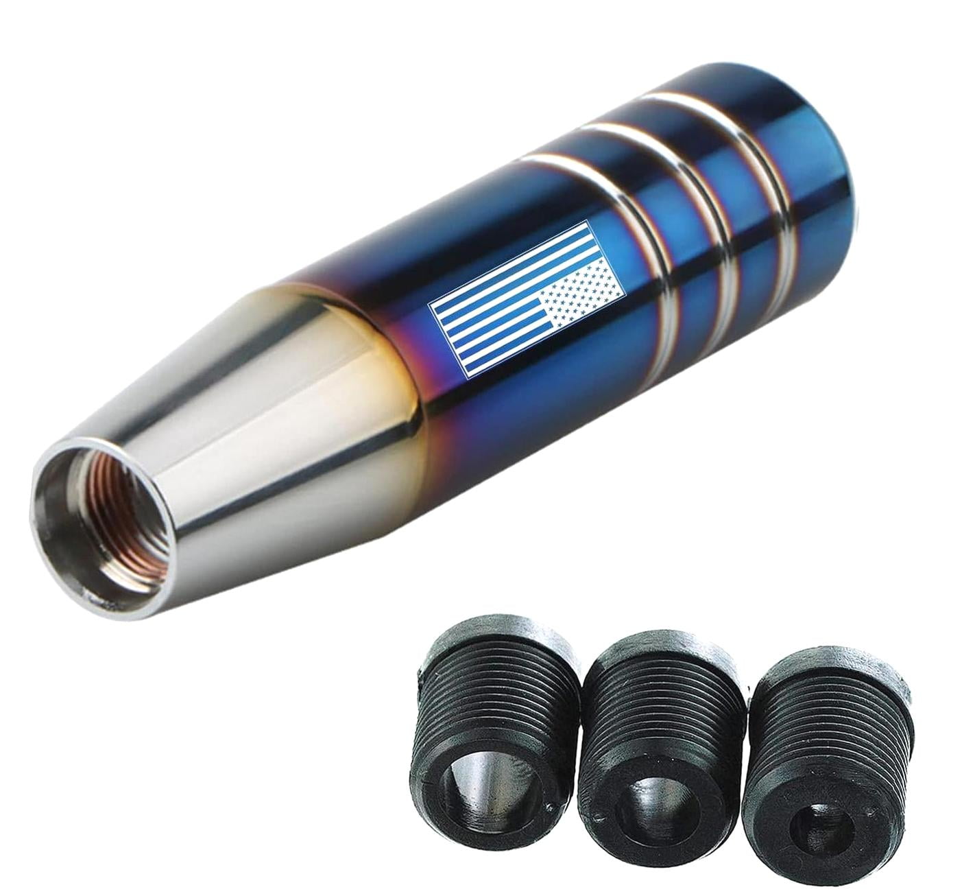 GZHJMY Pack-1 Gear Stick Shifter Knob, Flag Pattern Metal Shift Knob ...