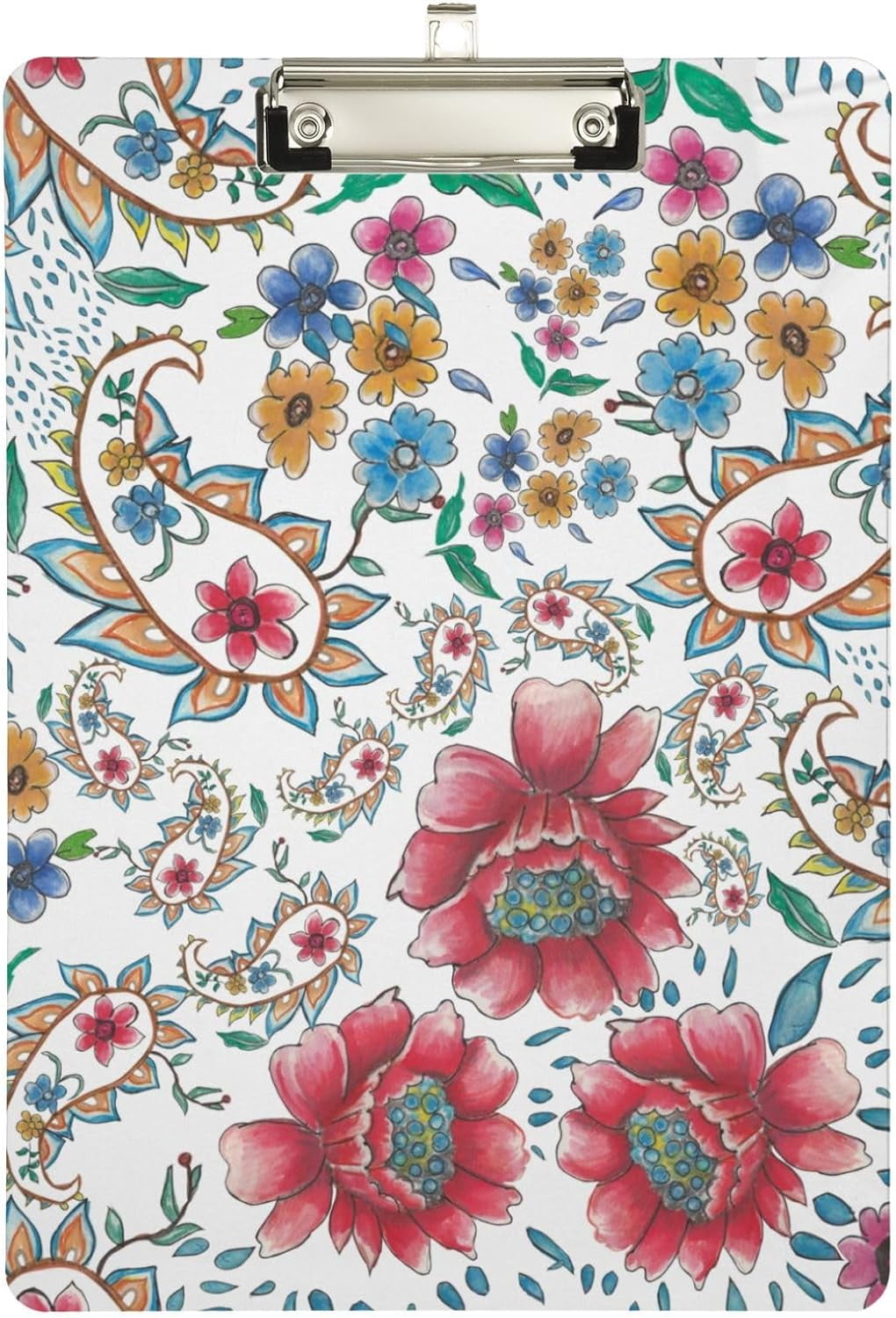 GZHJMY Paisley Floral Clipboard Classrooms Office Clipboard A4 Standard ...