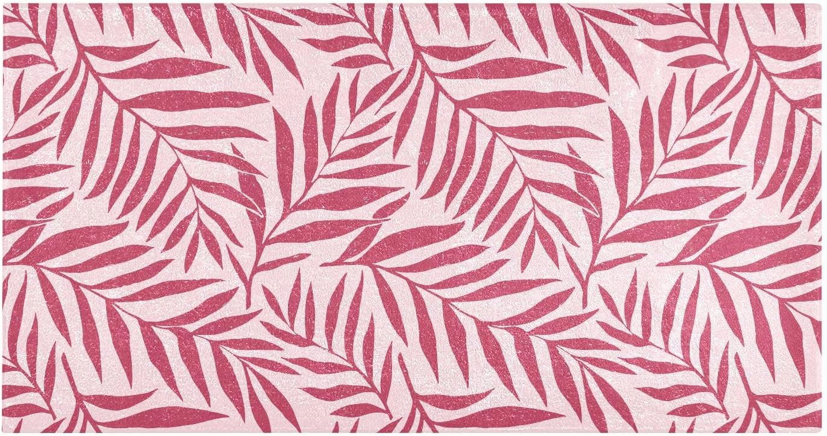 GZHJMY Palm Dypsis Leaves Bathroom Rugs Floor Mats Non-Slip Soft ...