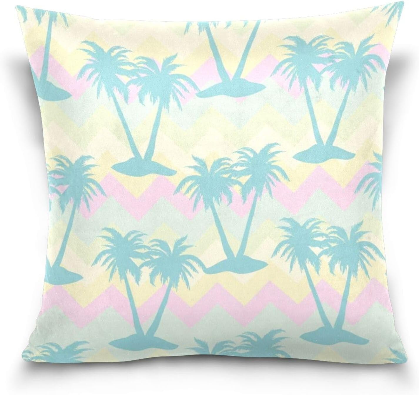 GZHJMY Palm Tree Pillow Cover 18 x 18 Inch, Soft Decorative Cushion ...