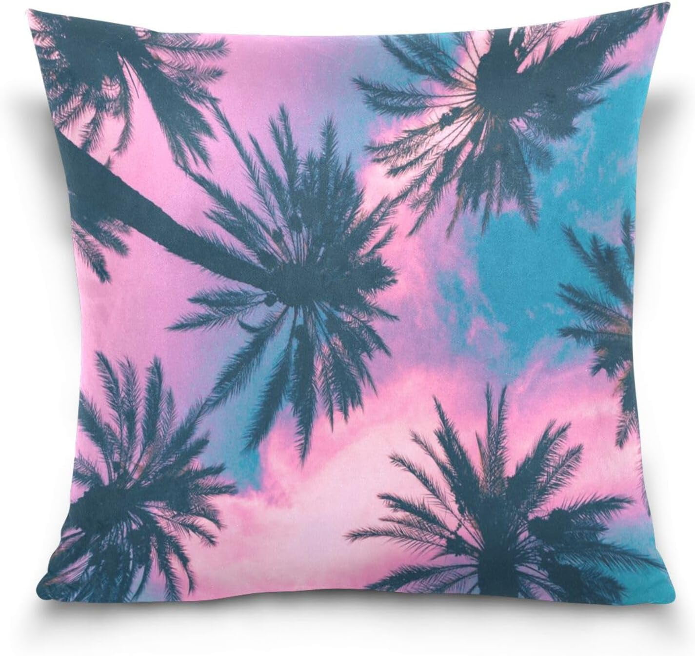 GZHJMY Palm Tree Pillow Cover 20 x 20 Inch, Soft Decorative Cushion ...