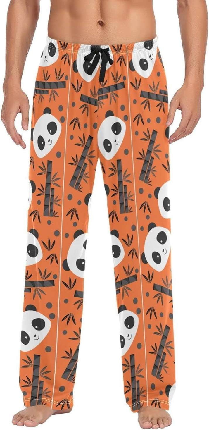 GZHJMY Panda Pajama Pants for Men, Lounge Pants Lightweight Men Pajama ...