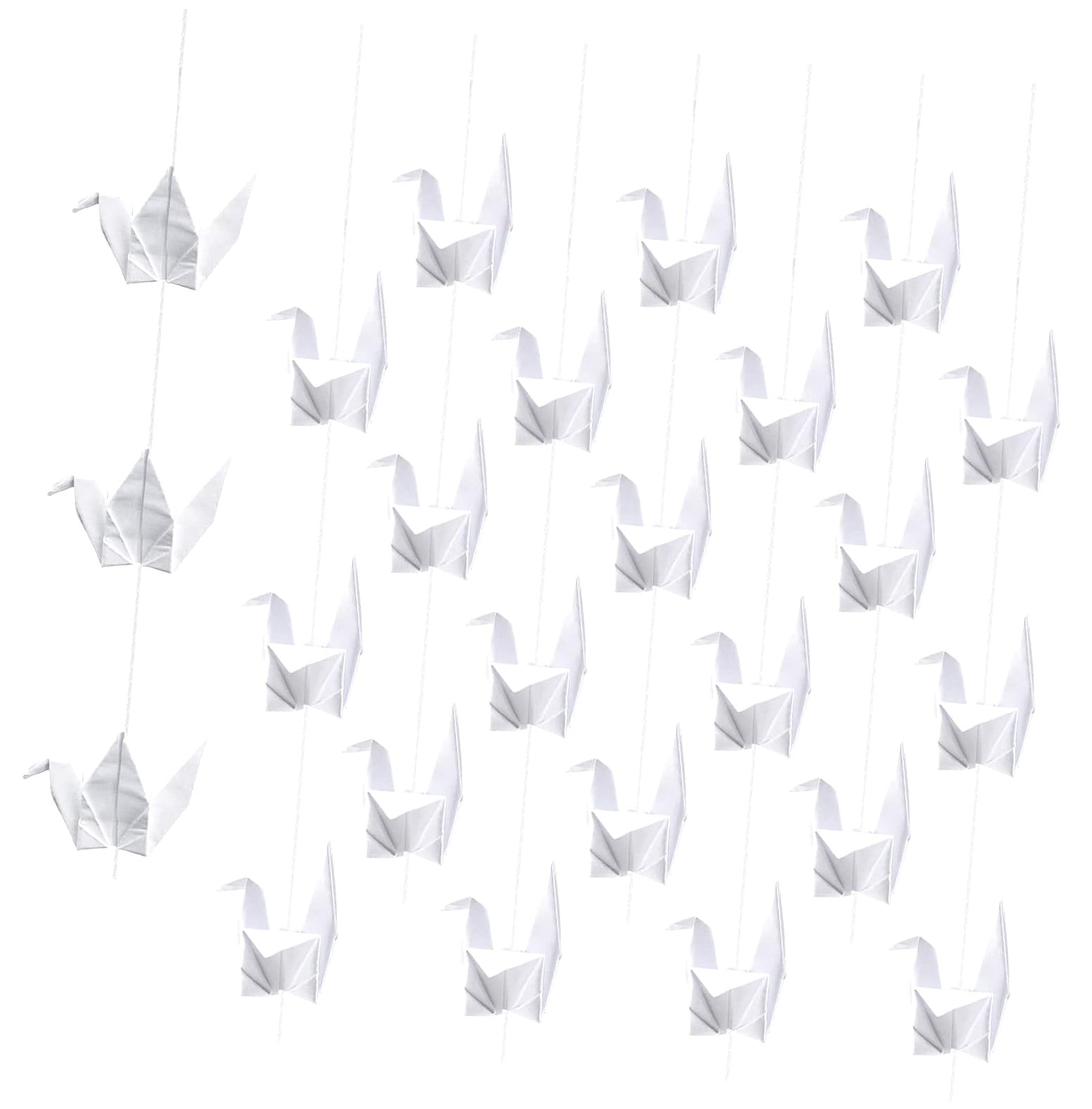 GZHJMY Paper Cranes, 50 Pcs Folded Paper Crane String Garland for ...