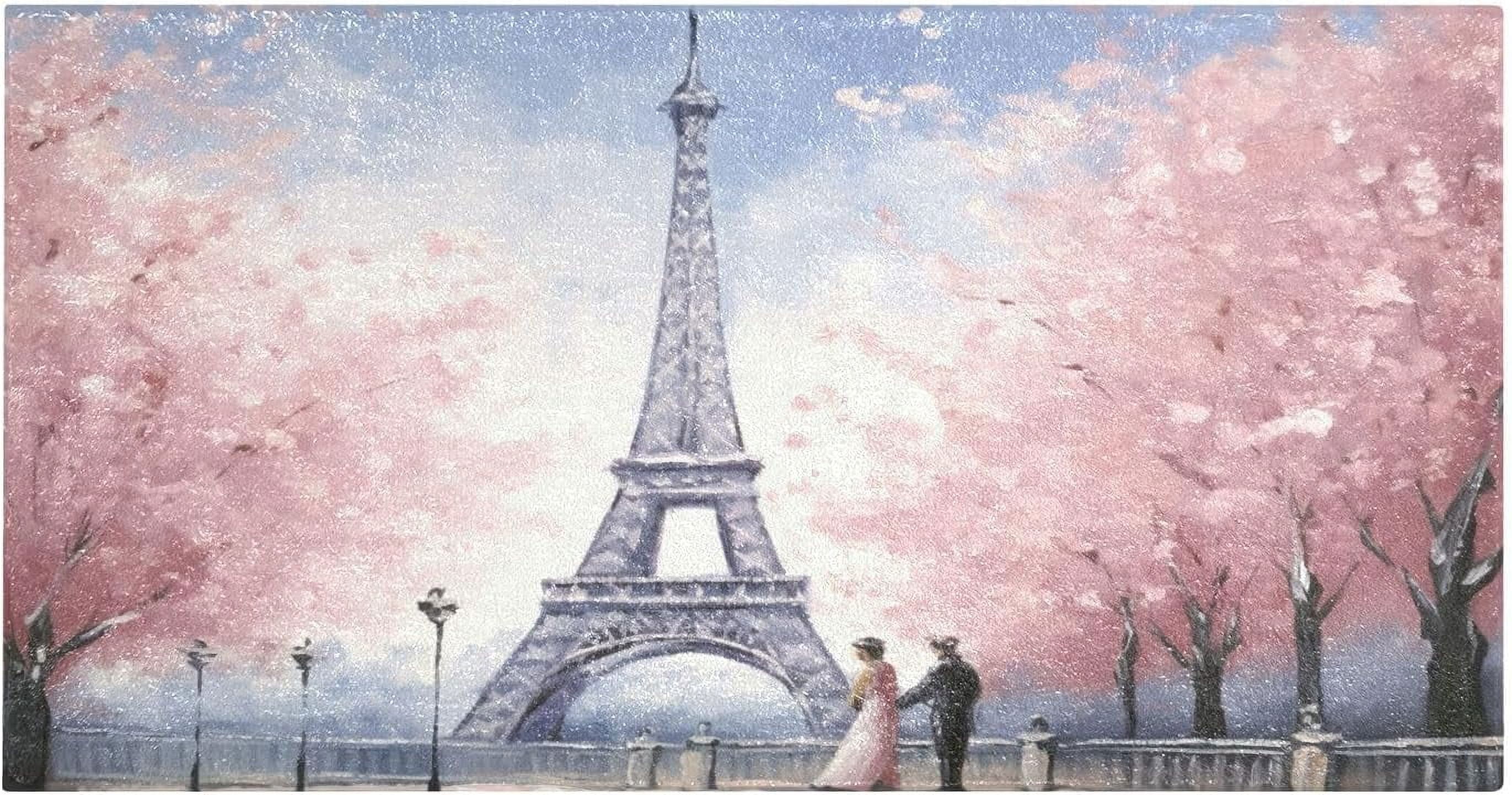 GZHJMY Paris Eiffel Tower Area Rug, Anti Fatigue Large Floor Mat, Soft ...