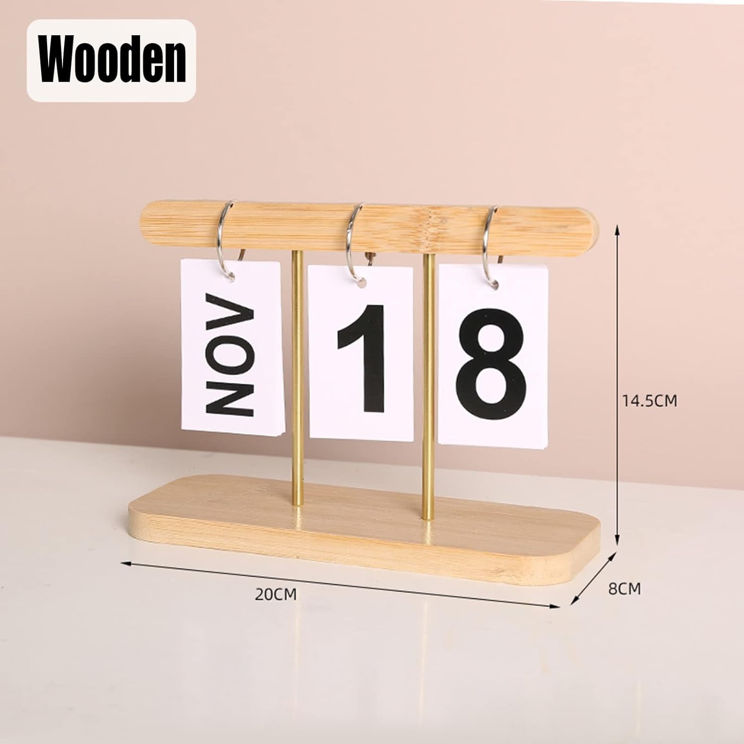 GZHJMY Perpetual Daily Flip Calendar for Desk Office Desktop Decor ...