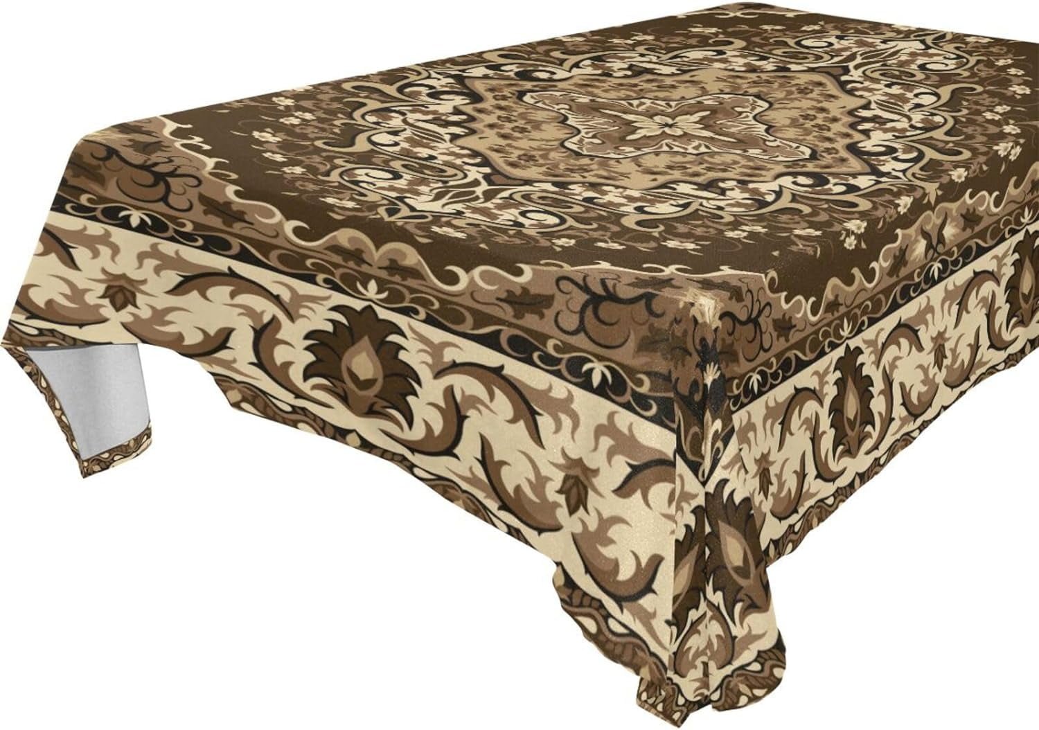 GZHJMY Persian Carpet Texture Rectangle Tablecloth, Waterproof Stain ...