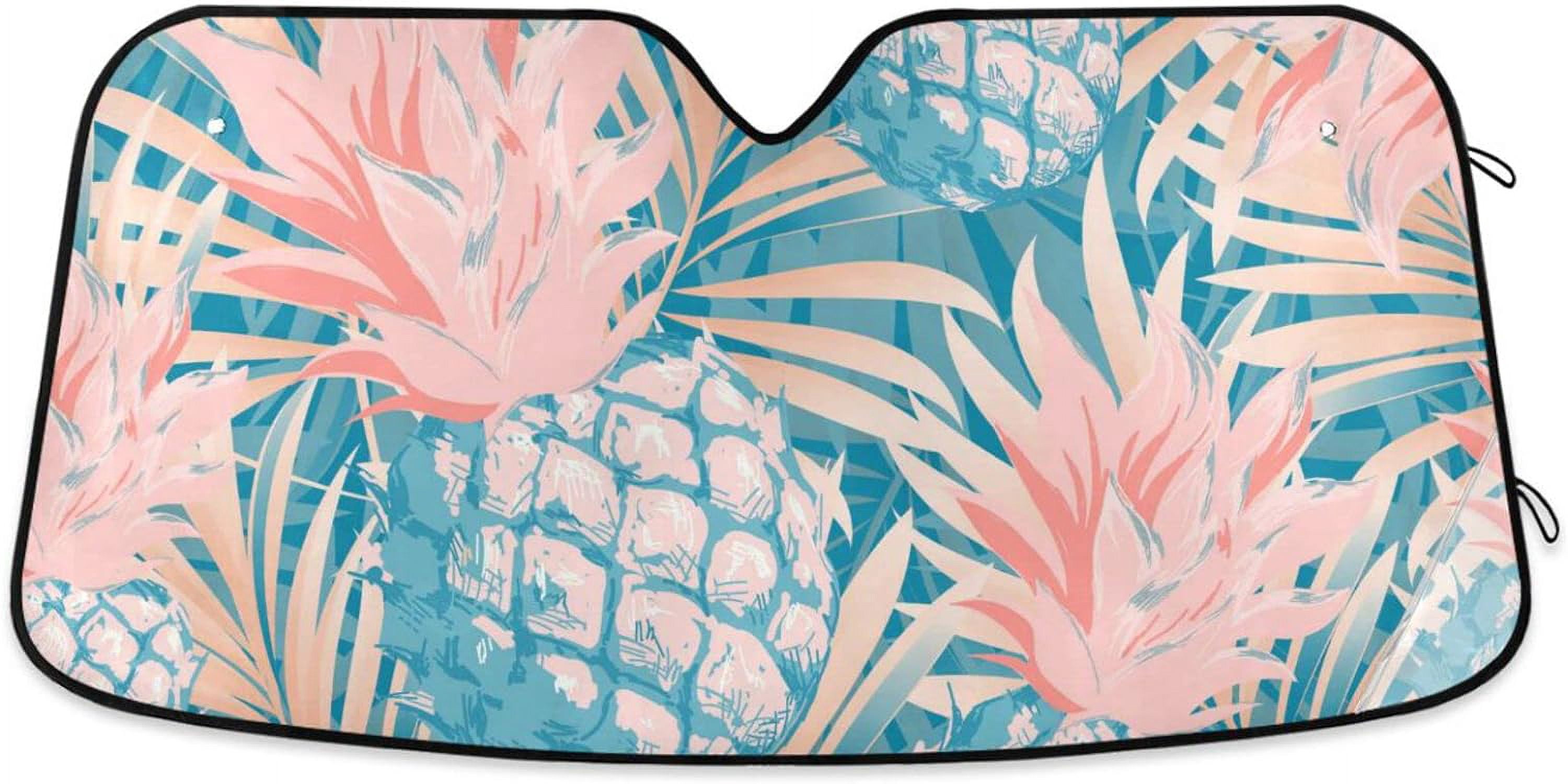GZHJMY Pineapple Car Windshield Sun Shade Foldable Sun Shield Shade for ...
