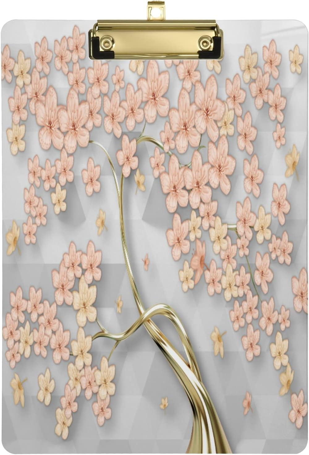 GZHJMY Pink Cherry Blossom Flower Modern 3D Stylish Acrylic Clipboard ...