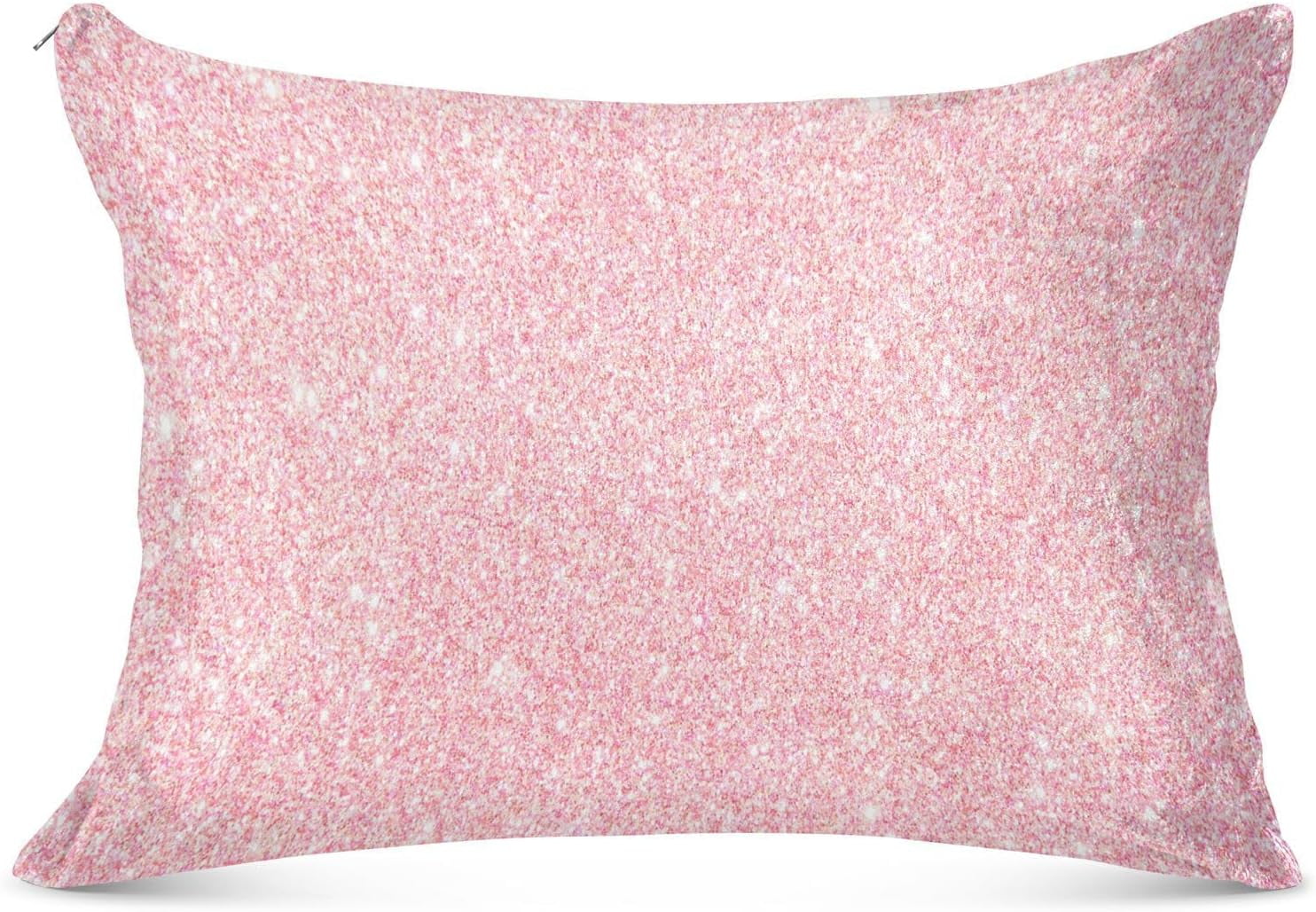 GZHJMY Pink Glitter Texture Queen Pillowcase Super Soft Cozy Plush ...