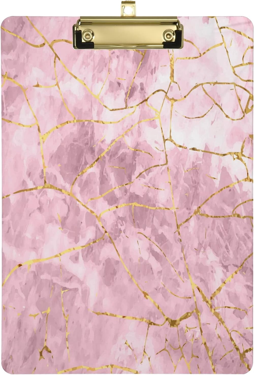 GZHJMY Pink Marble Golden Acrylic Clipboard Letter Size 9" x 12.5 ...