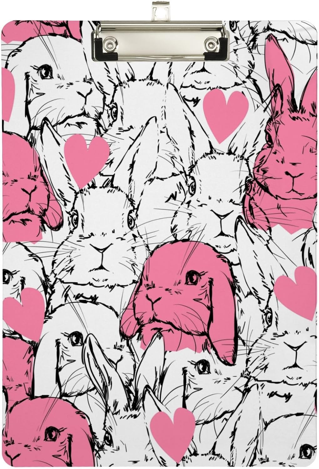 GZHJMY Pink Rabbits Clipboard Classrooms Office Clipboard A4 Standard ...