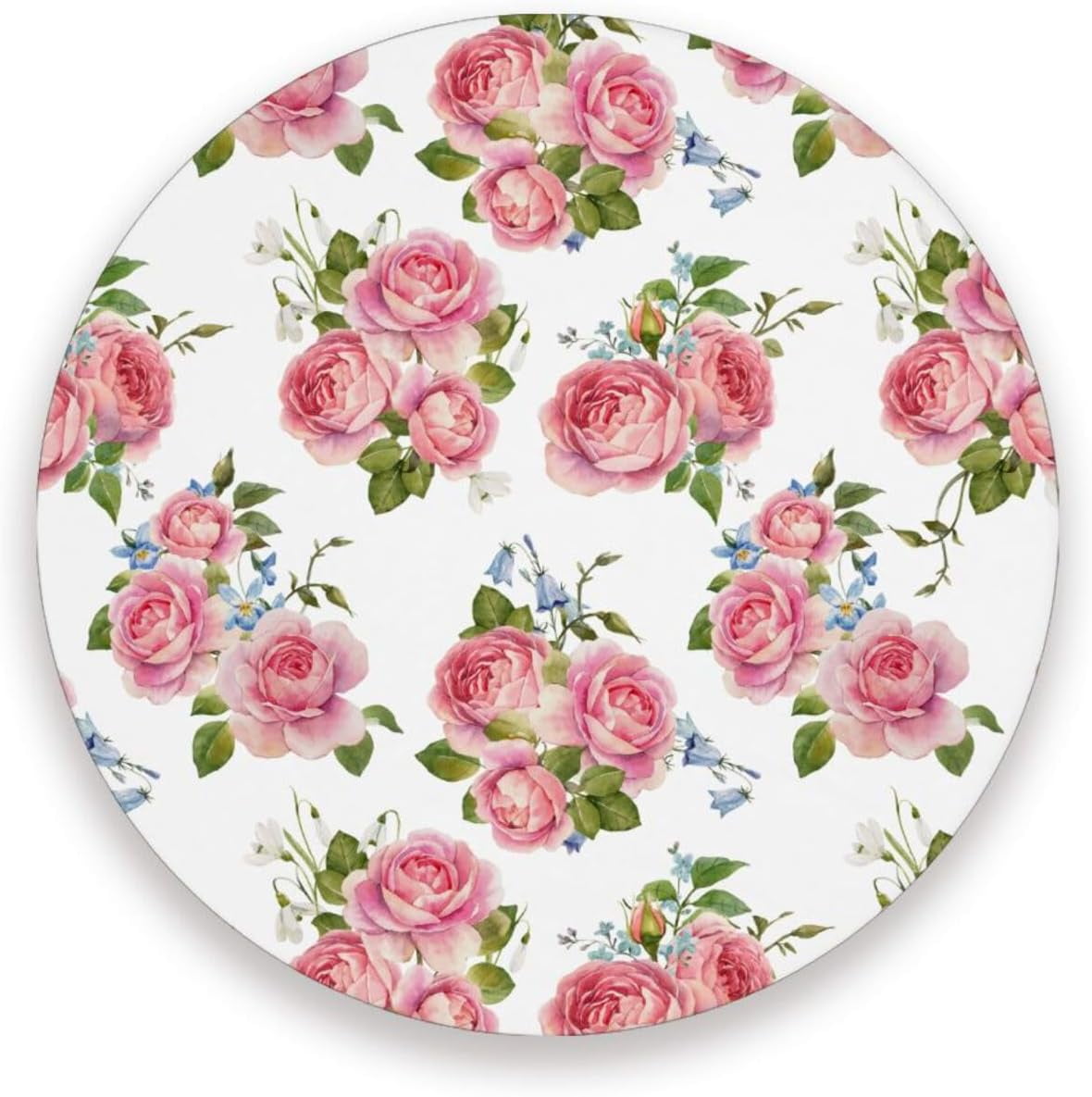 GZHJMY Pink Roses Coasters Absorbent Drink Coaster, Ceramic Stone ...