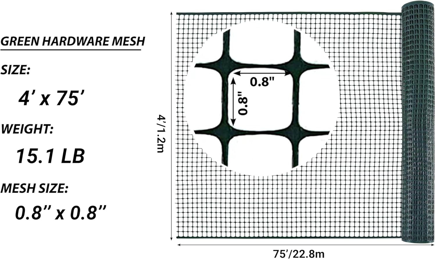 GZHJMY Plastic Mesh Netting, Garden Netting, Temporary Fence, Tree ...