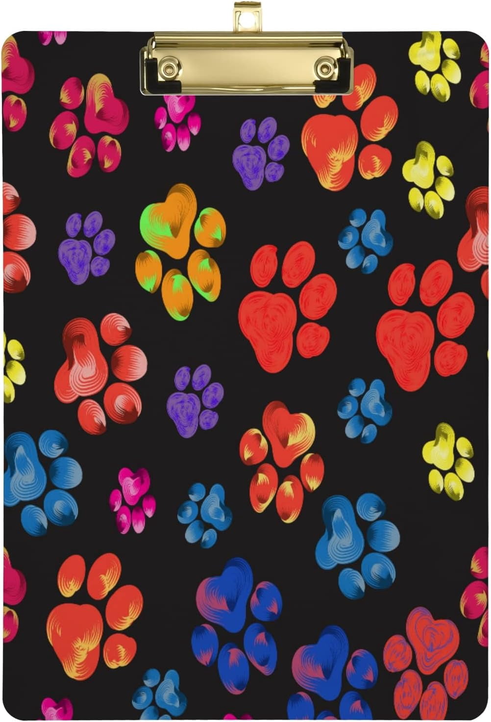 GZHJMY Puppy Dog Paw Print Bone Watercolor Acrylic Clipboard Letter ...