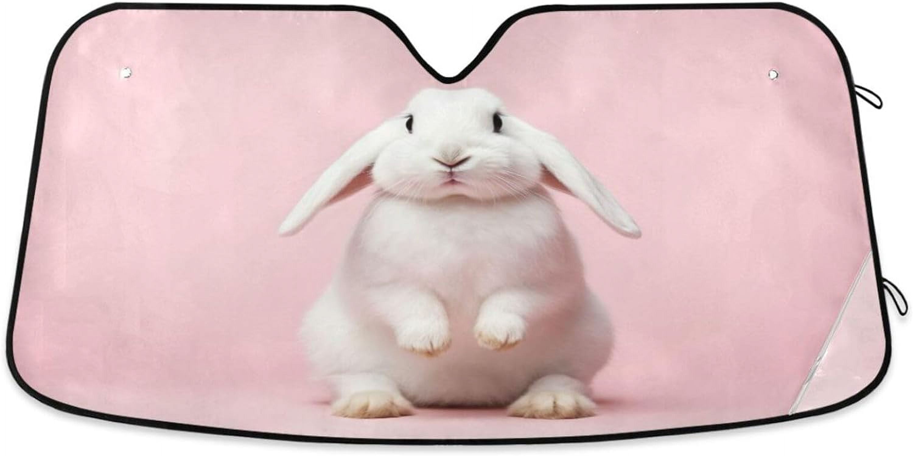 GZHJMY Rabbit Car Windshield Sun Shade Foldable Sun Shield Shade for ...