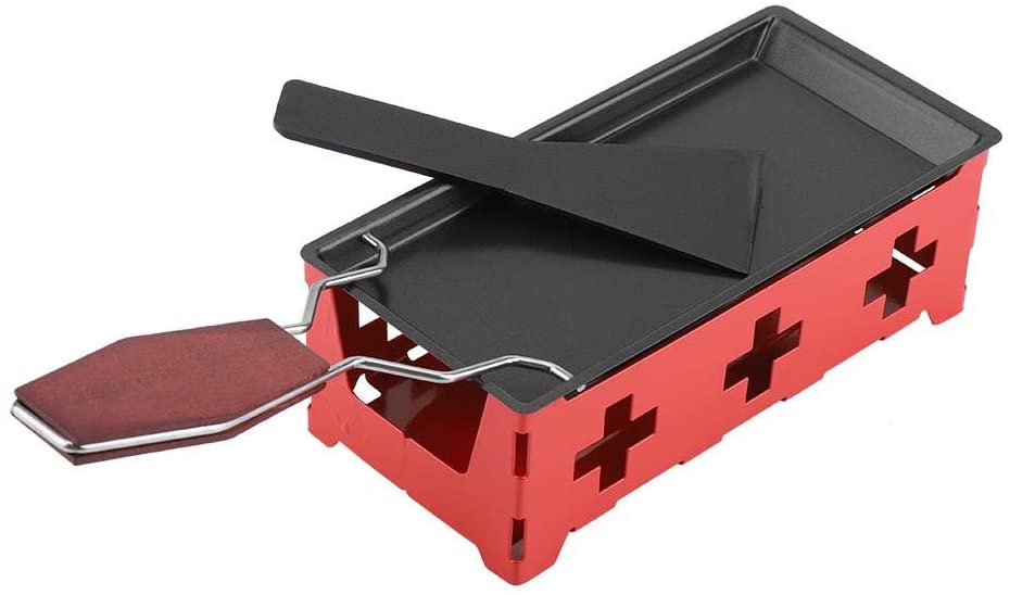 GZHJMY Raclette Table Grill, Portable Cheese Raclette Non-Stick BBQ ...